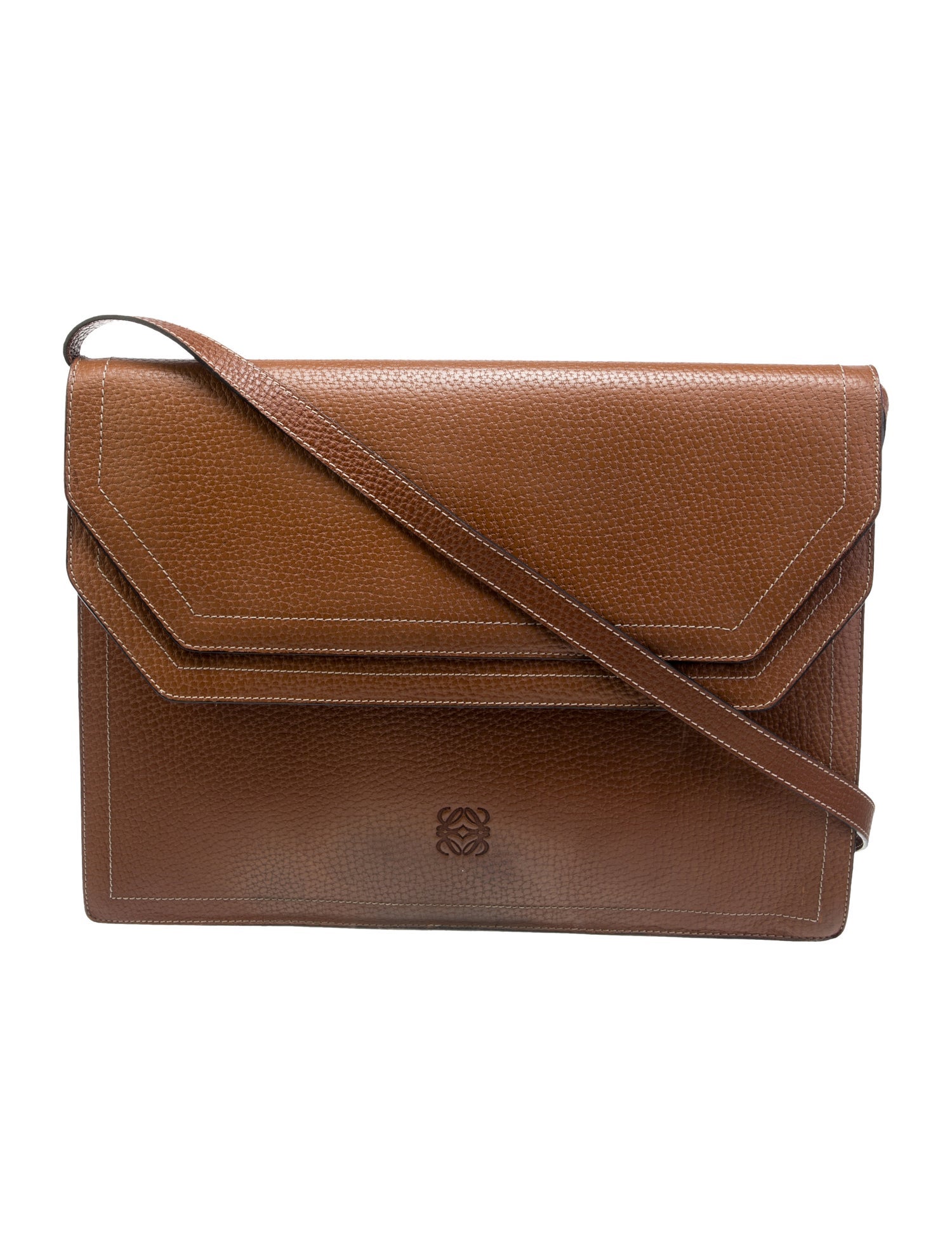 Loewe Calfskin Crossbody Bag - Brown Crossbody Bags, Handbags ...