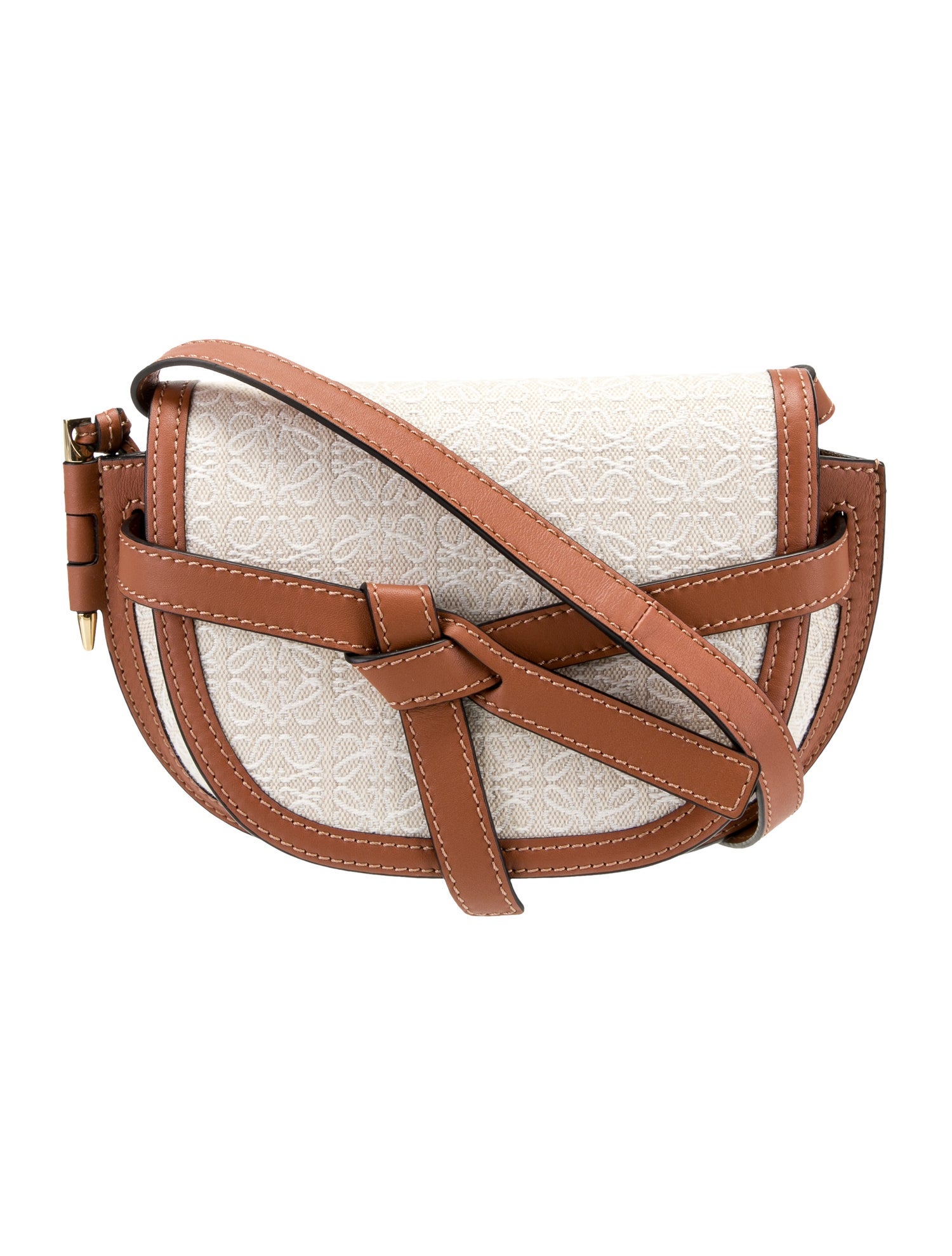 Loewe Canvas Gate 2022 - Brown Crossbody Bags, Handbags - LOW71185 ...