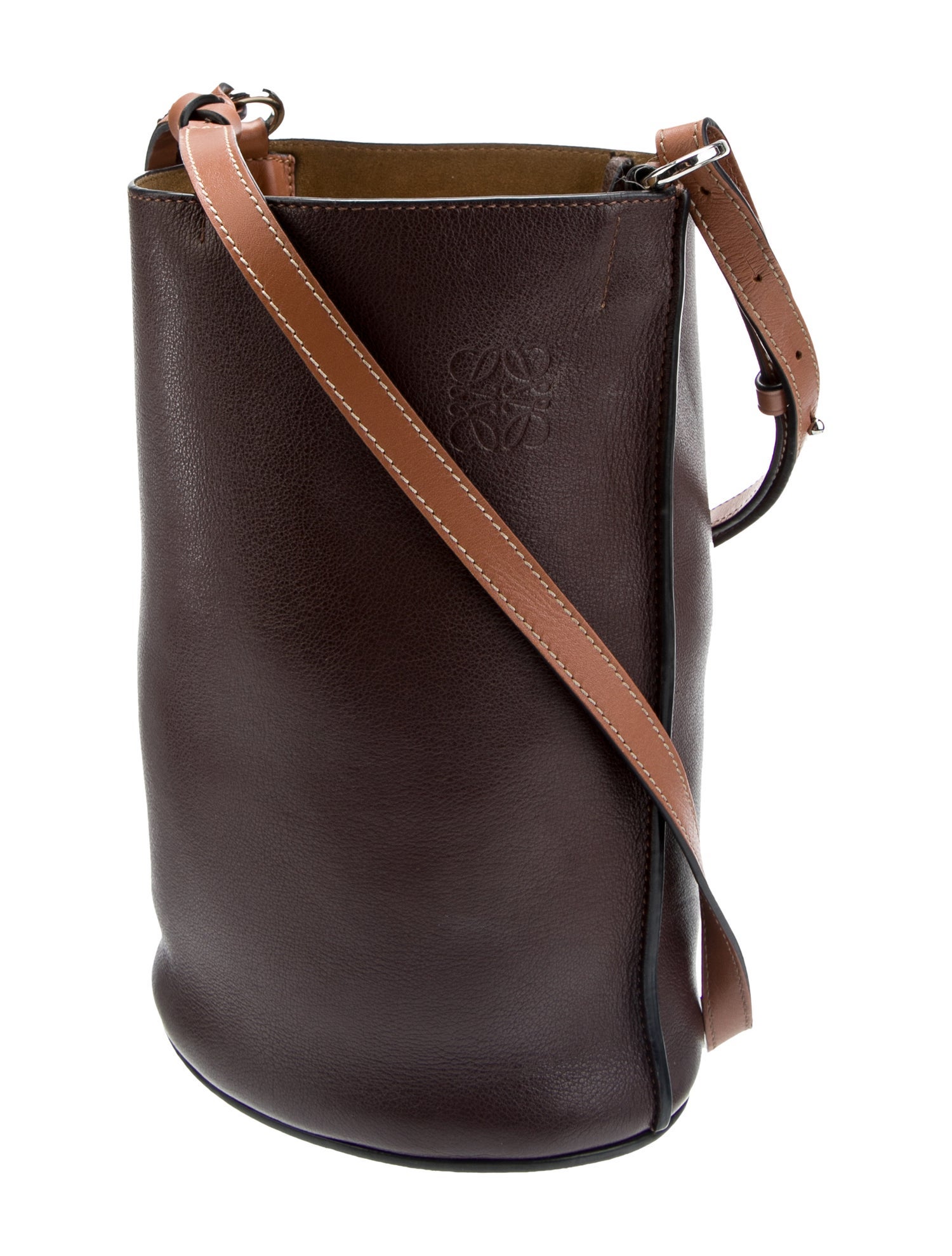 Loewe Leather Gate - Brown Bucket Bags, Handbags - LOW71228 | The RealReal