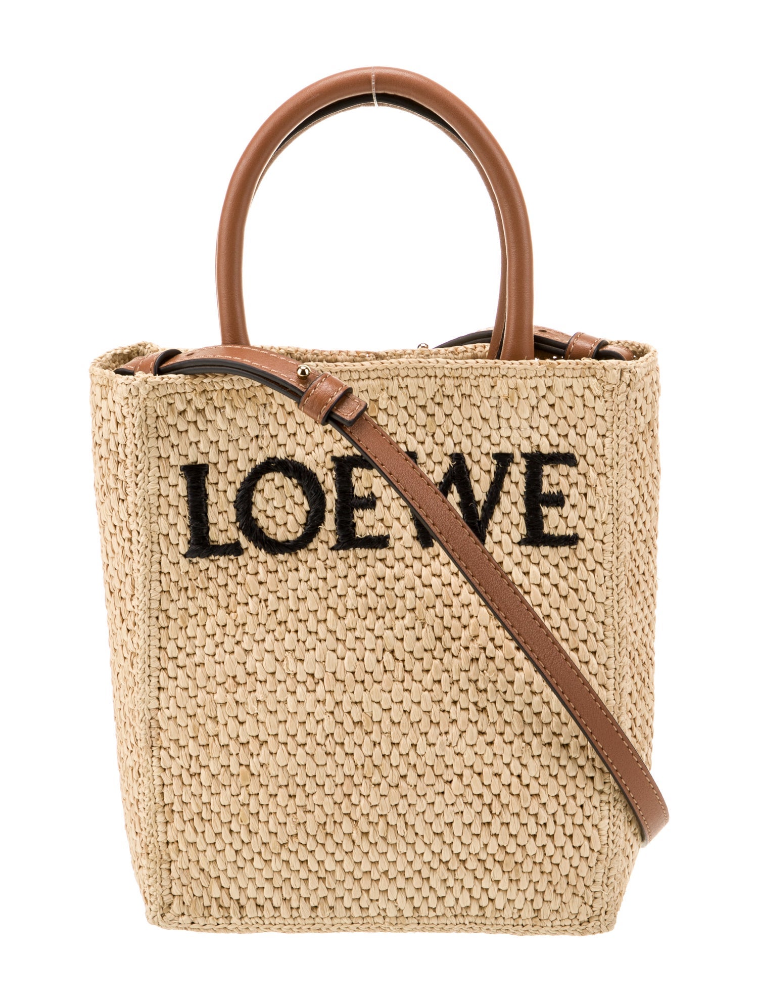 Loewe Raffia Bucket Bag - Neutrals Totes, Handbags - LOW71404 | The ...
