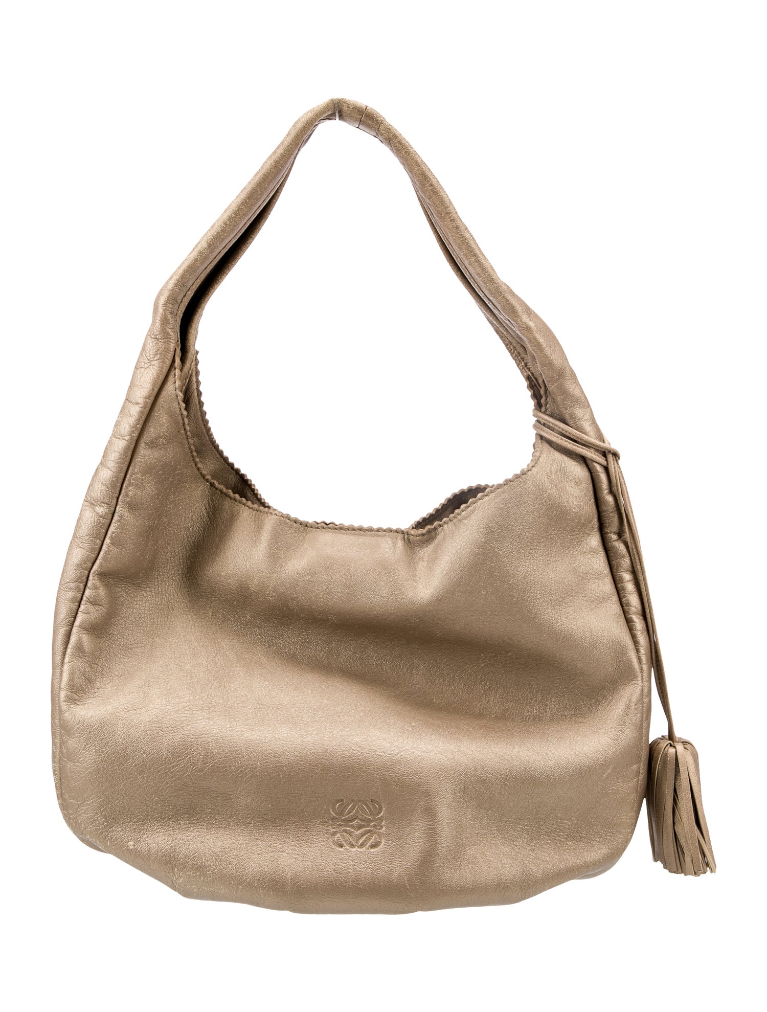 Loewe Leather Hobo - Neutrals Hobos, Handbags - LOW71420 | The RealReal