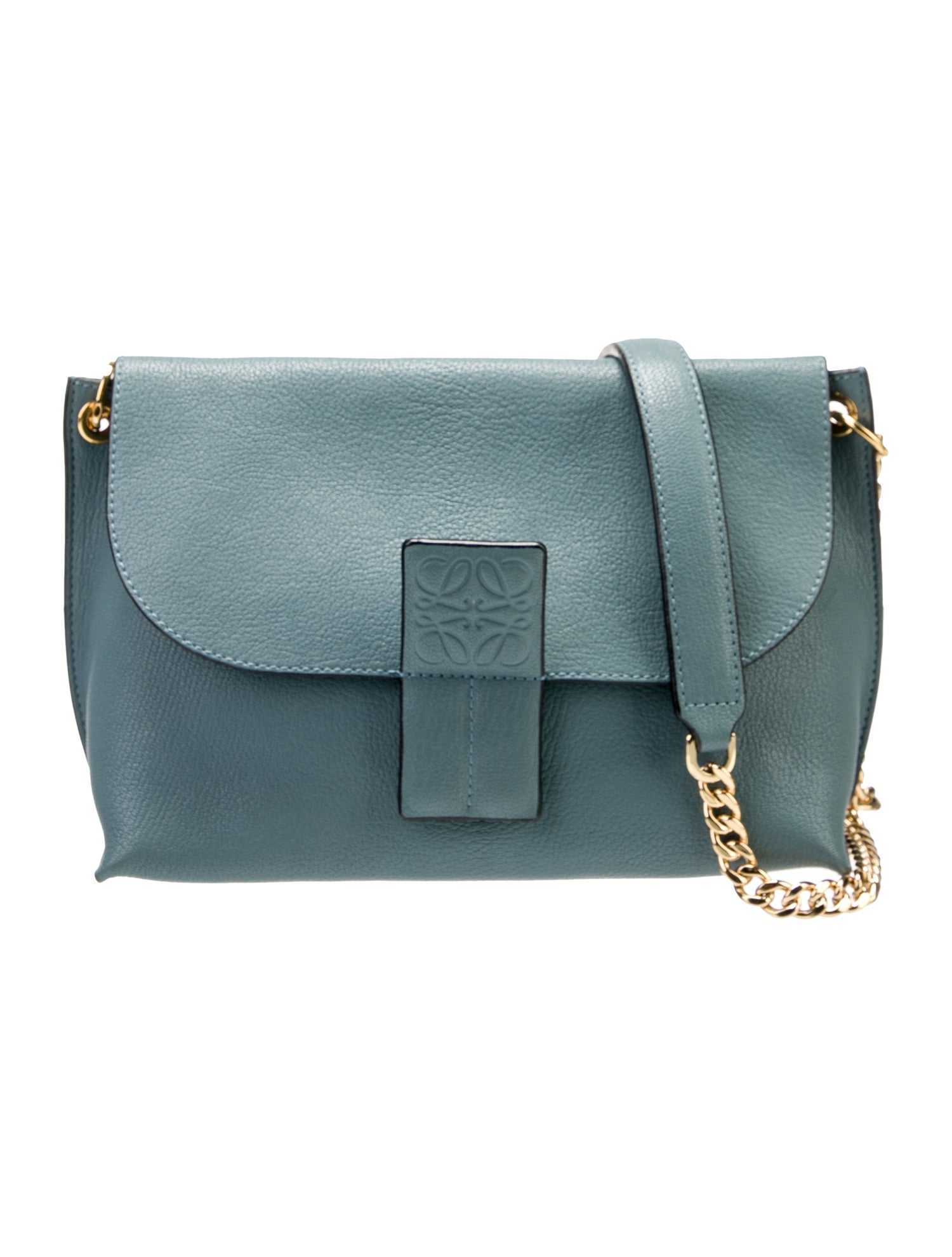 Loewe Leather Crossbody Bag - Blue Crossbody Bags, Handbags - LOW71601 ...