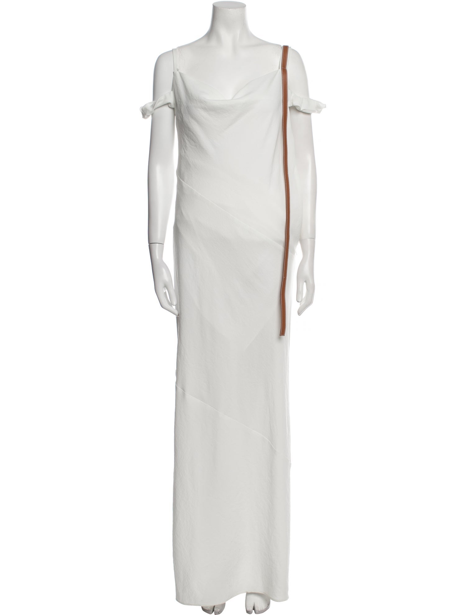 Loewe Cold Shoulder Long Dress - White Dresses, Clothing - LOW71674 ...