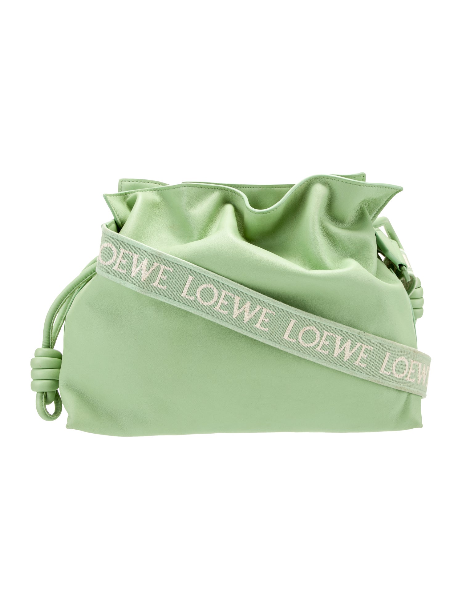 Loewe Leather Flamenco Knot 2022 - Green Shoulder Bags, Handbags ...