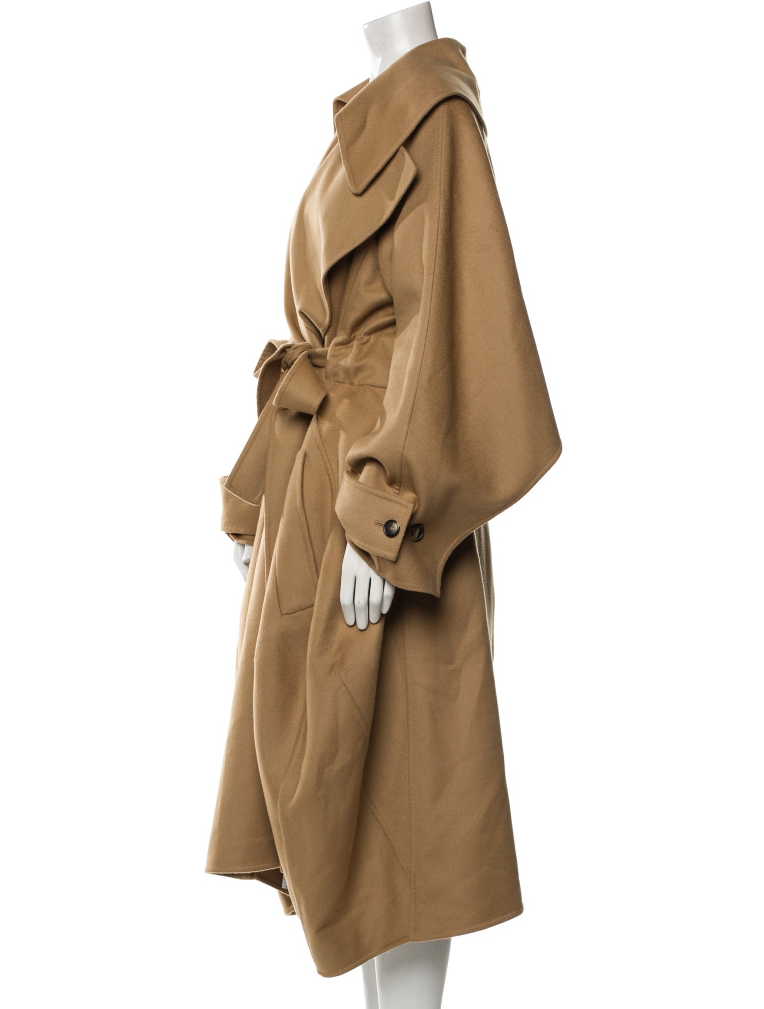 Loewe Wool Trench Coat - Brown Coats, Clothing - LOW73166 | The RealReal