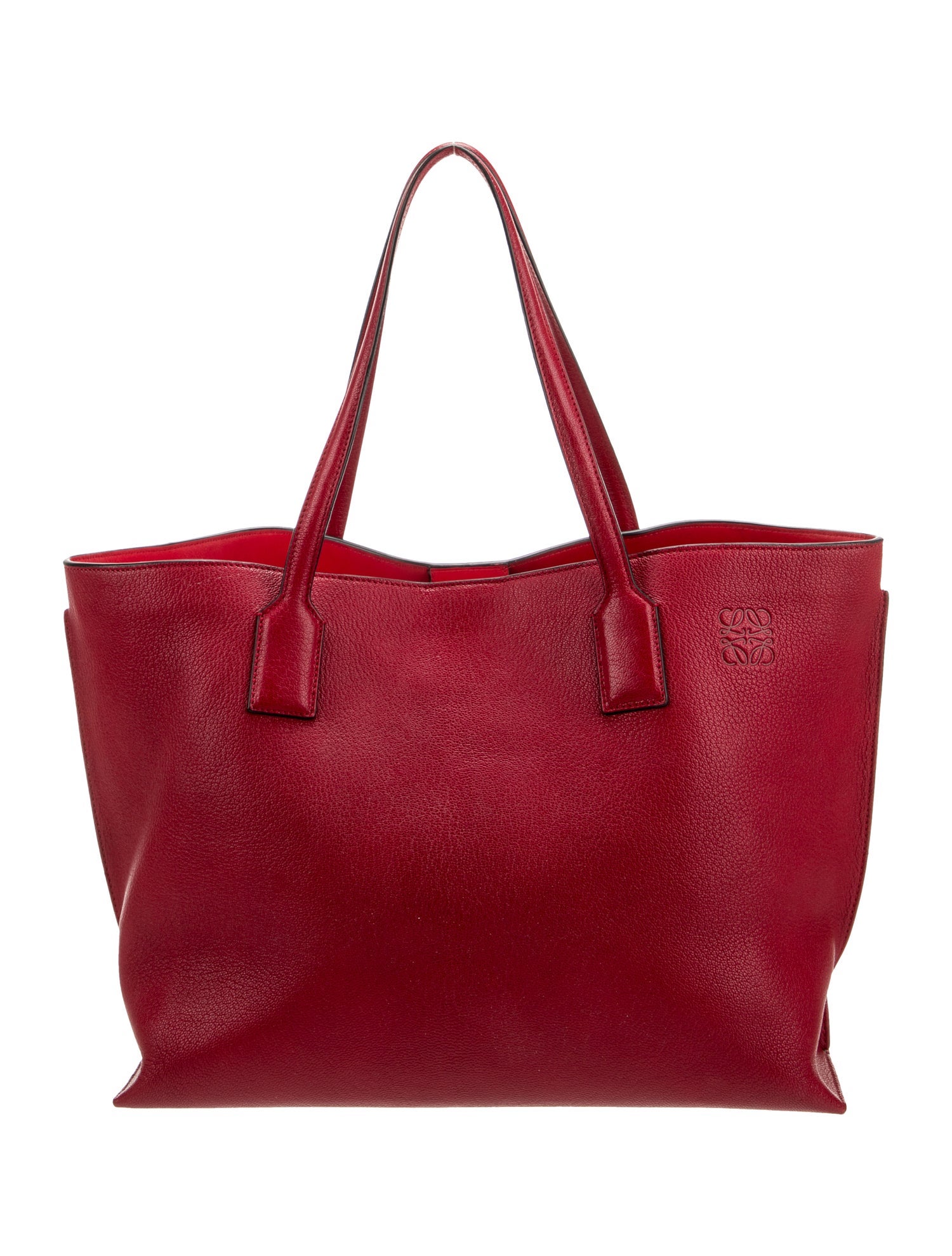 Loewe Leather T Shopper Tote - Red Totes, Handbags - LOW73703 | The ...