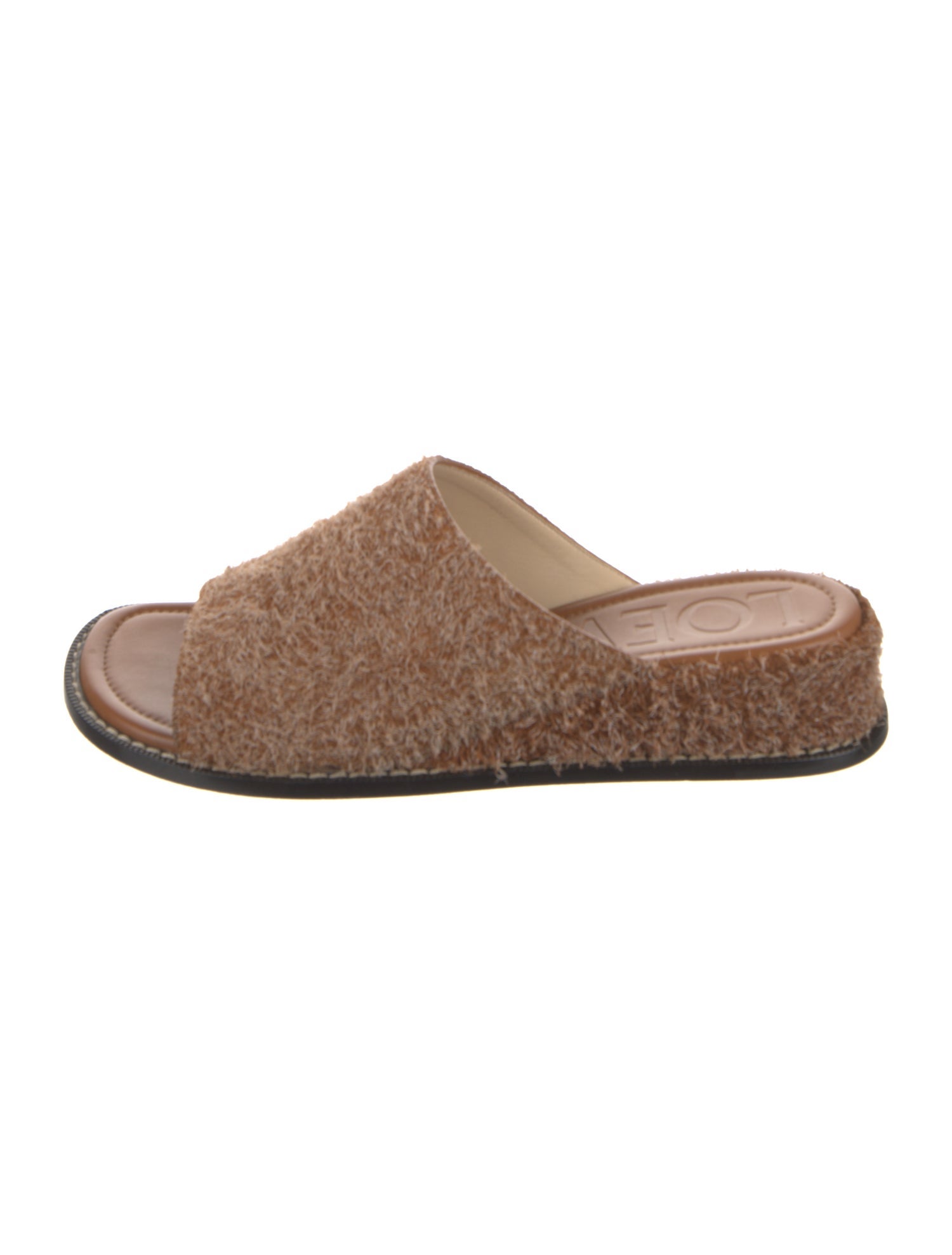 Loewe Suede Slides - Brown Sandals, Shoes - LOW73857 | The RealReal