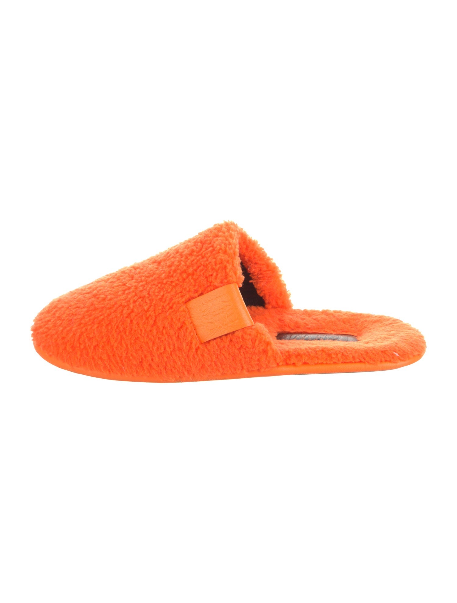 Loewe Shearling Slides - Orange Sandals, Shoes - LOW74414 | The RealReal