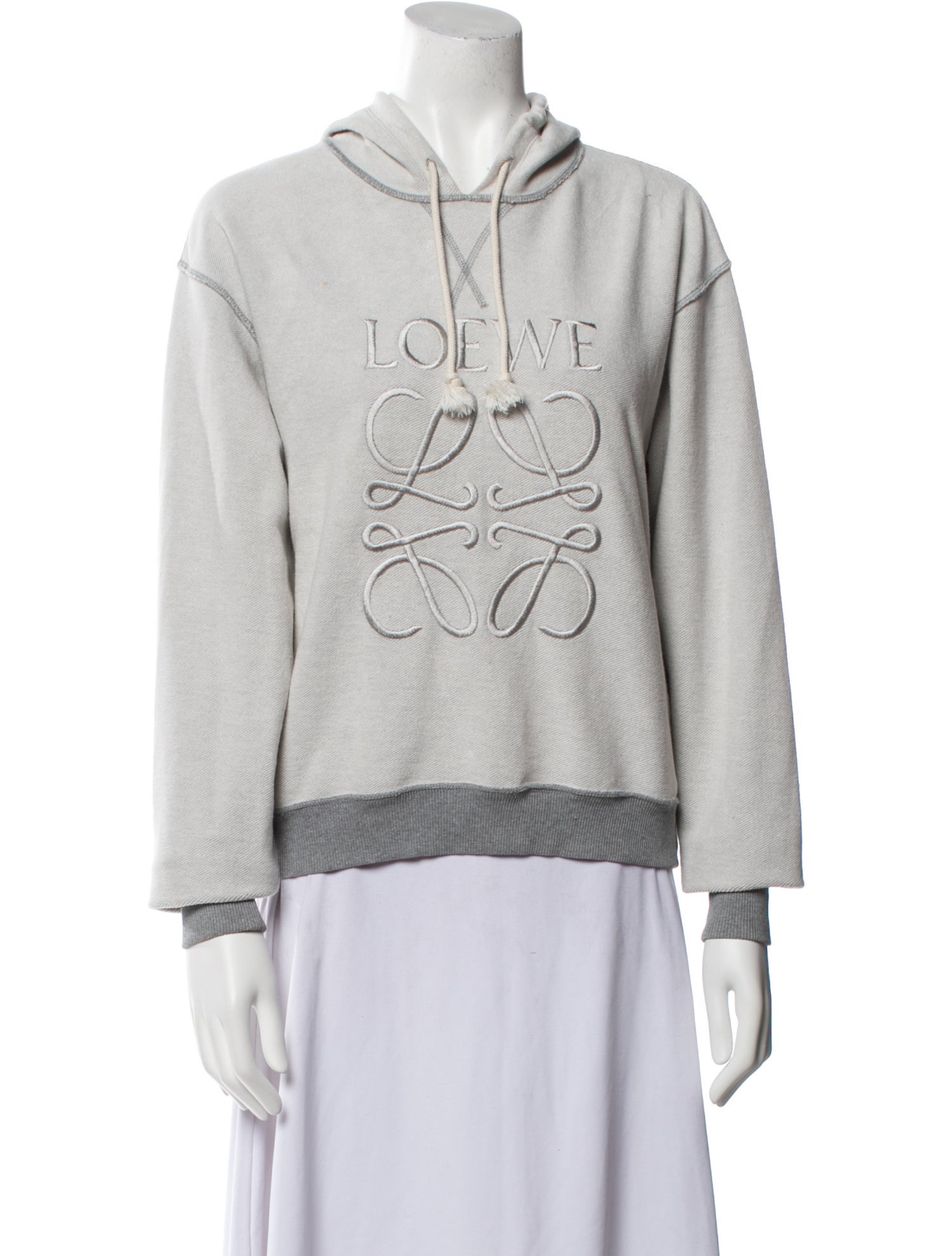 Loewe Graphic Print Crew Neck Sweatshirt - Grey Tops, Clothing ...