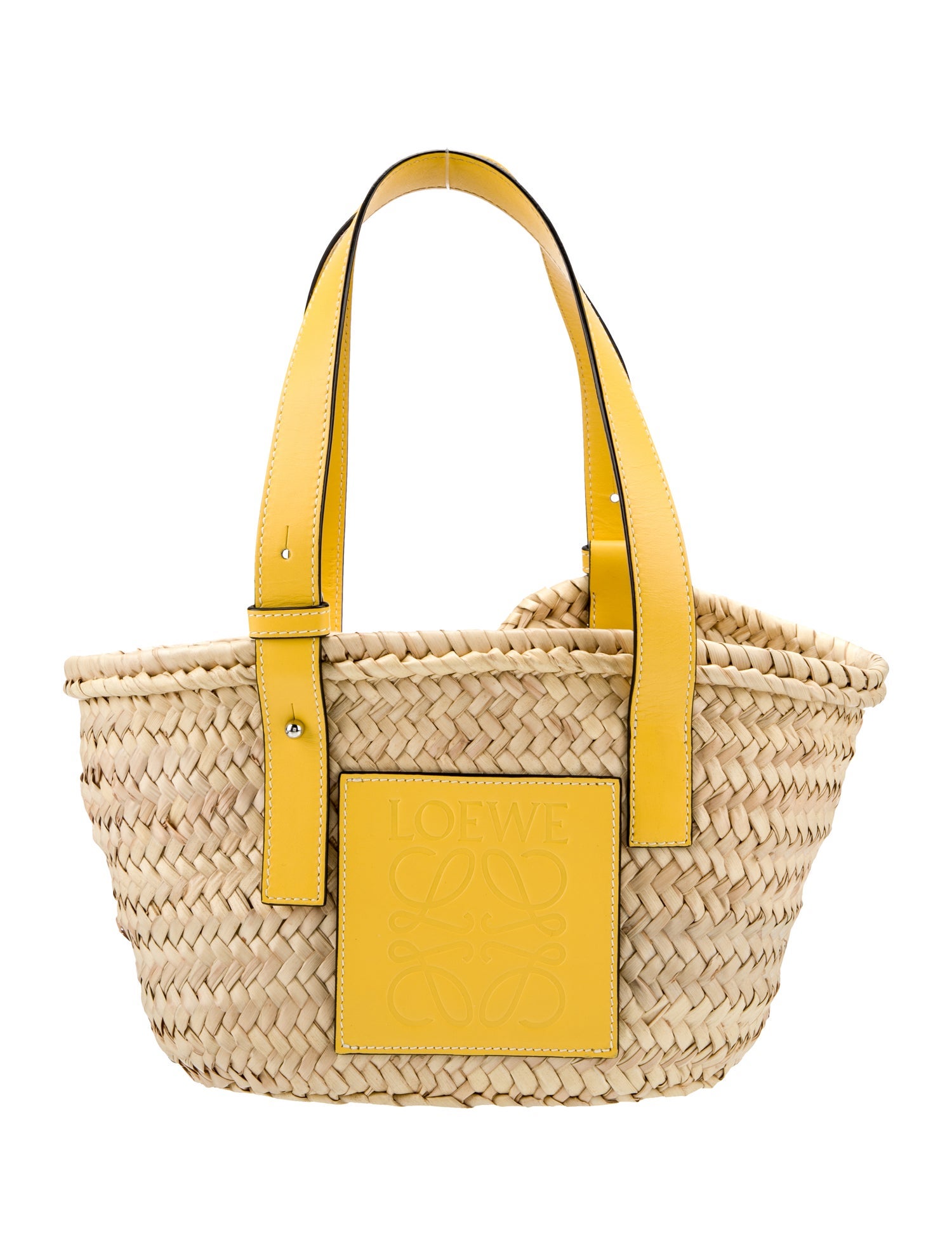 Loewe Straw Basket - Neutrals Handle Bags, Handbags - LOW75487 | The ...