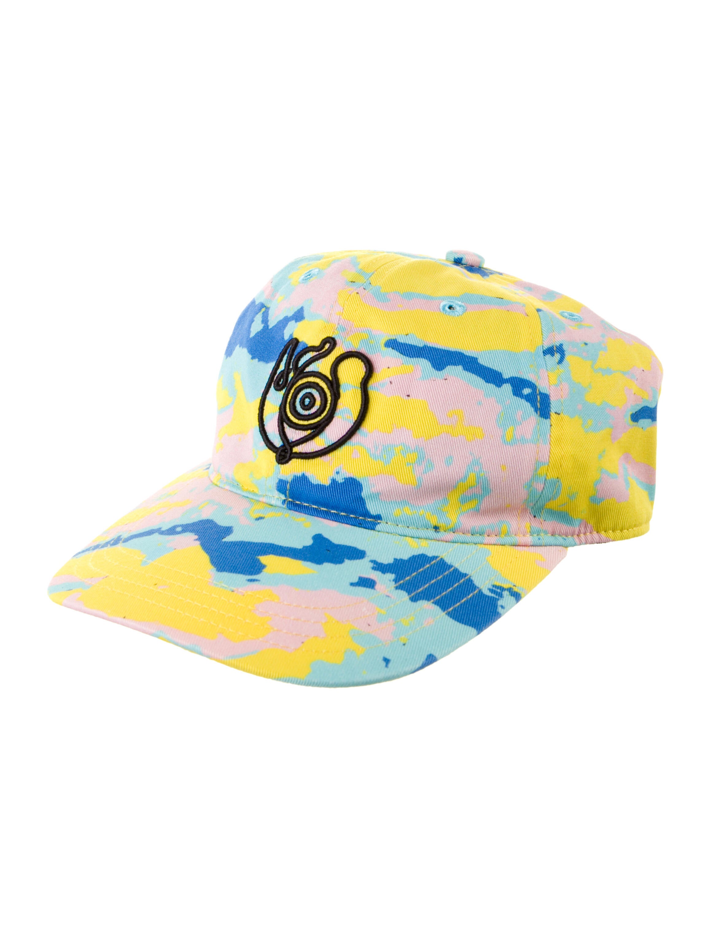 Loewe Yellow Pattern Embroidered Hat w/ Tags - Yellow Hats, Accessories ...