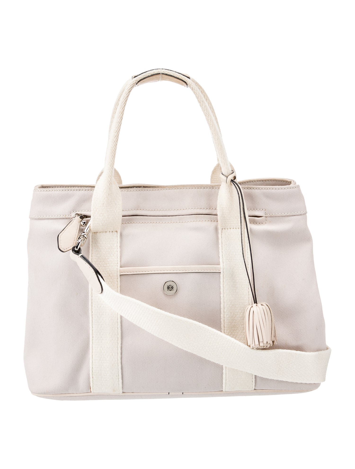 Loewe Canvas Tote - Neutrals Totes, Handbags - LOW78267 | The RealReal