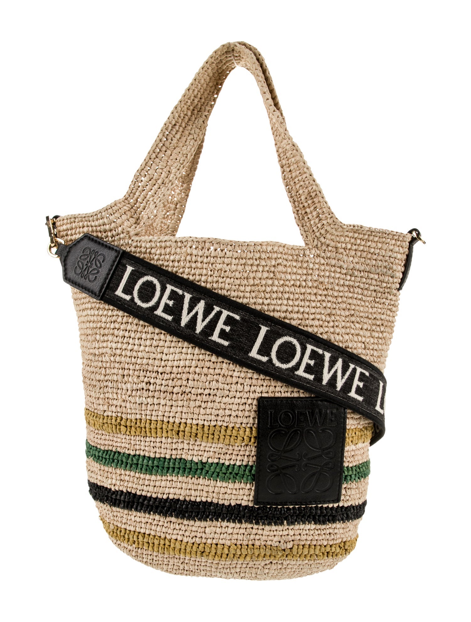 Loewe Paula's Ibiza Raffia Loewe Slit Mini 2023 - Neutrals Totes ...