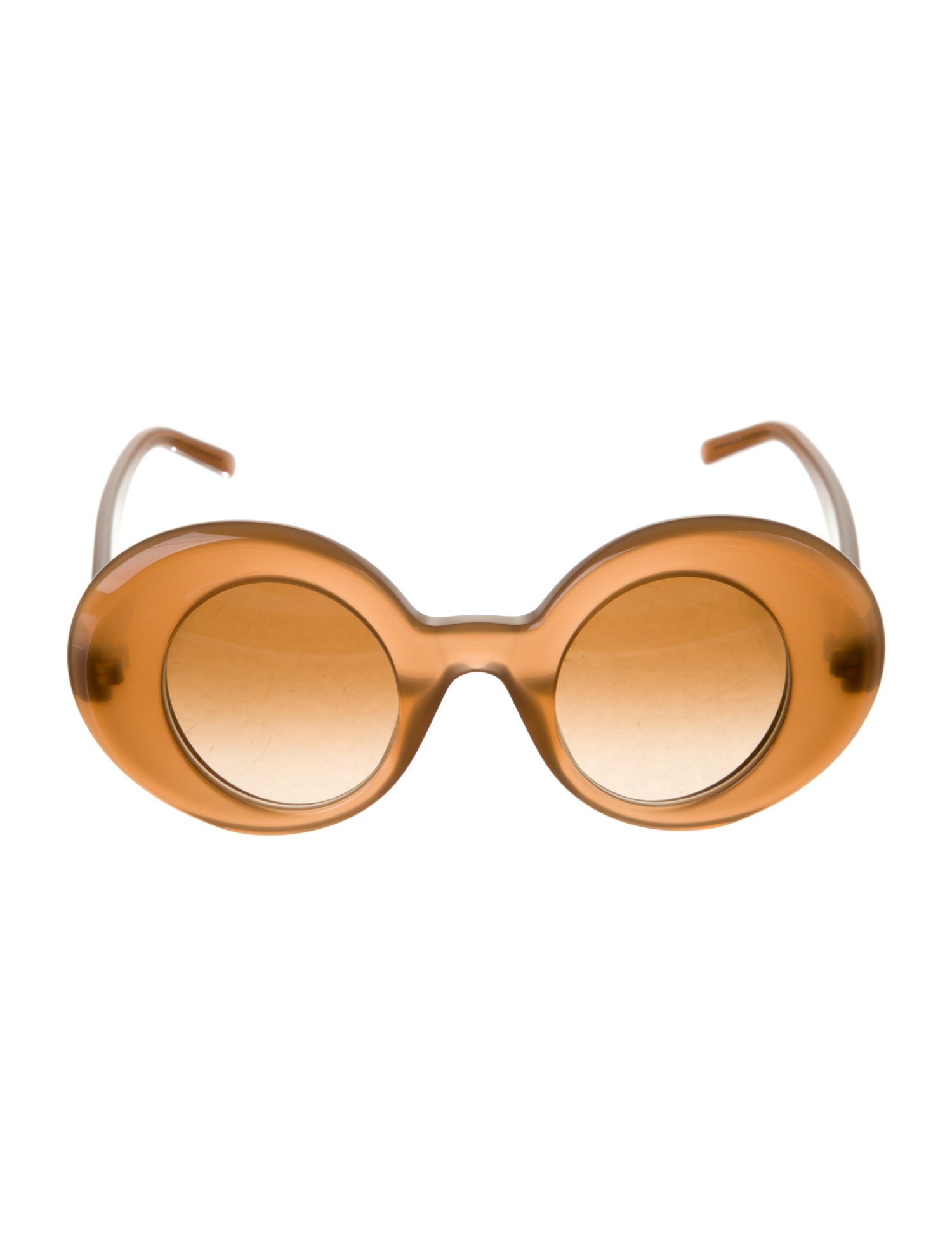 Loewe Curvy Round Sunglasses - Brown Sunglasses, Accessories - LOW81091 | The RealReal