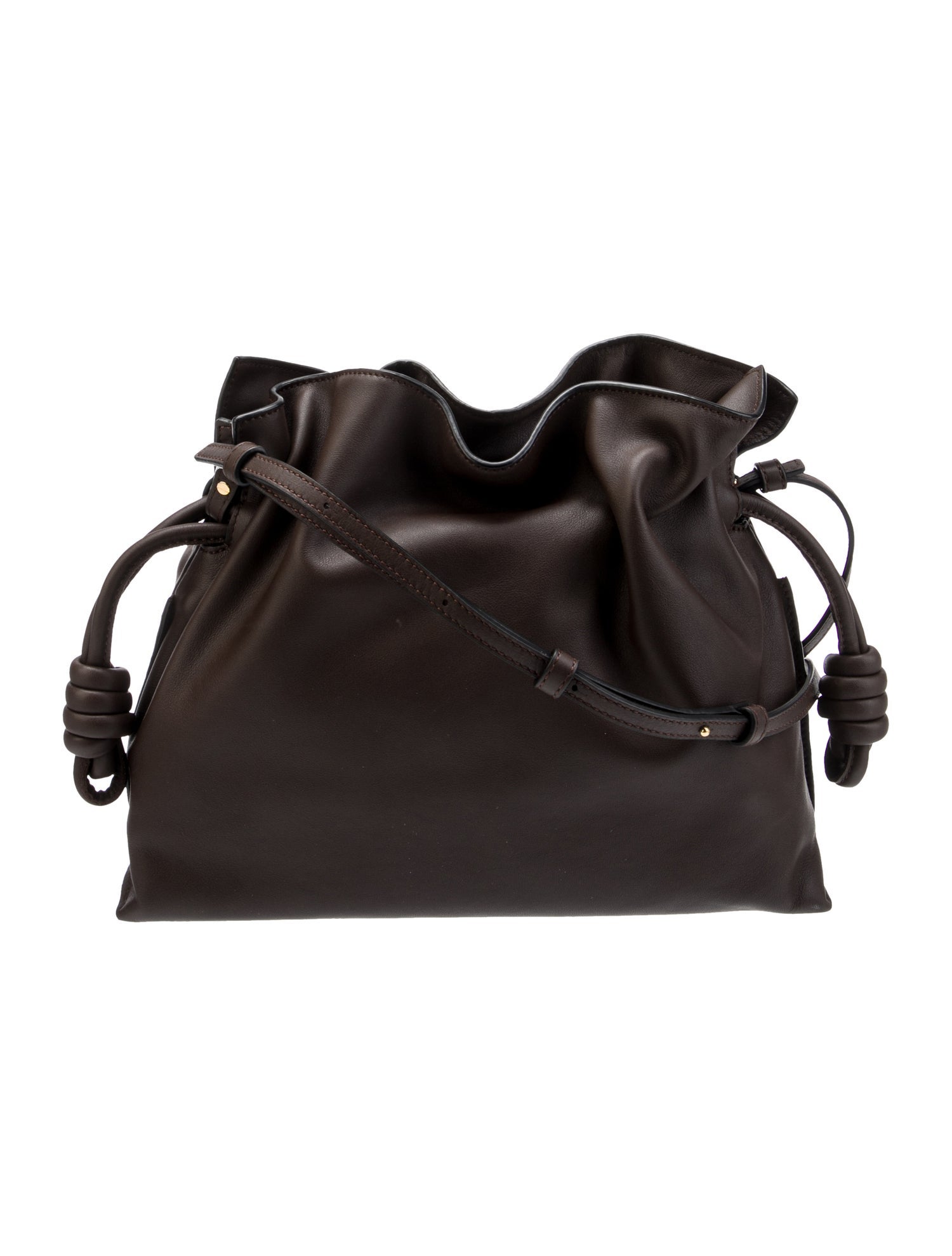 Loewe Leather Shoulder Bag - Brown Shoulder Bags, Handbags - LOW81248 ...