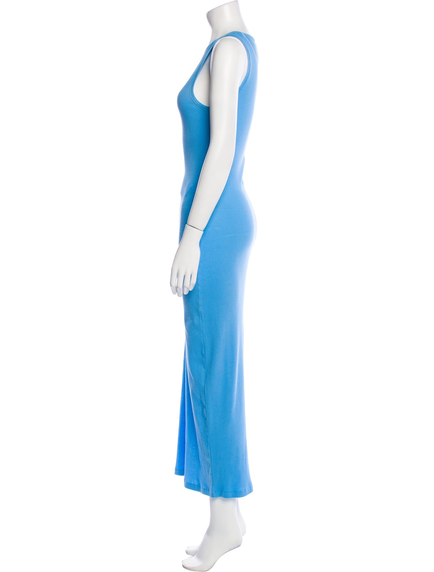 Loewe Scoop Neck Long Dress - Blue Dresses, Clothing - LOW82077 | The ...