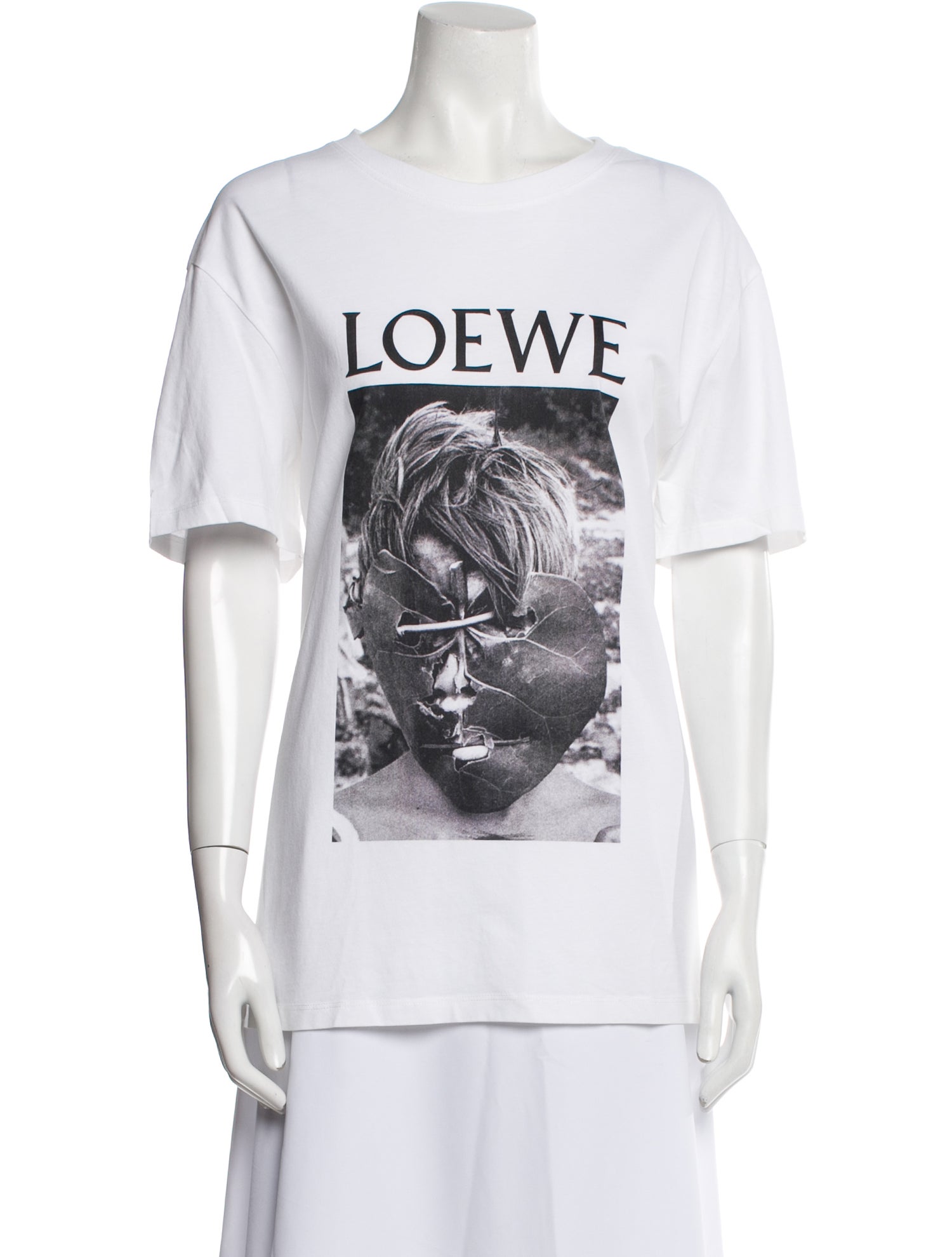 Loewe Graphic Print Crew Neck T-Shirt - White T-Shirts, Clothing ...