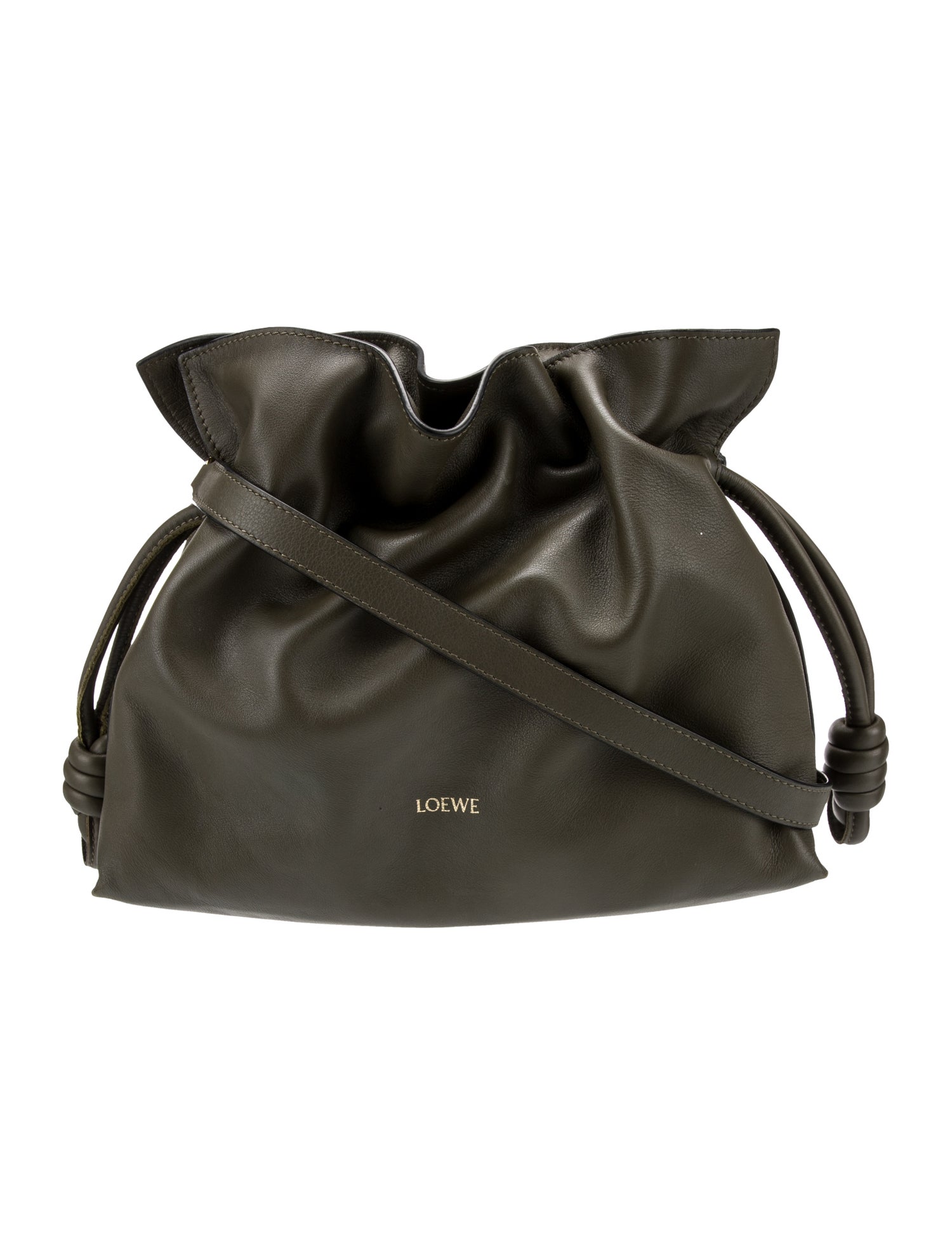 Loewe Leather Flamenco Knot 2024 - Green Shoulder Bags, Handbags ...