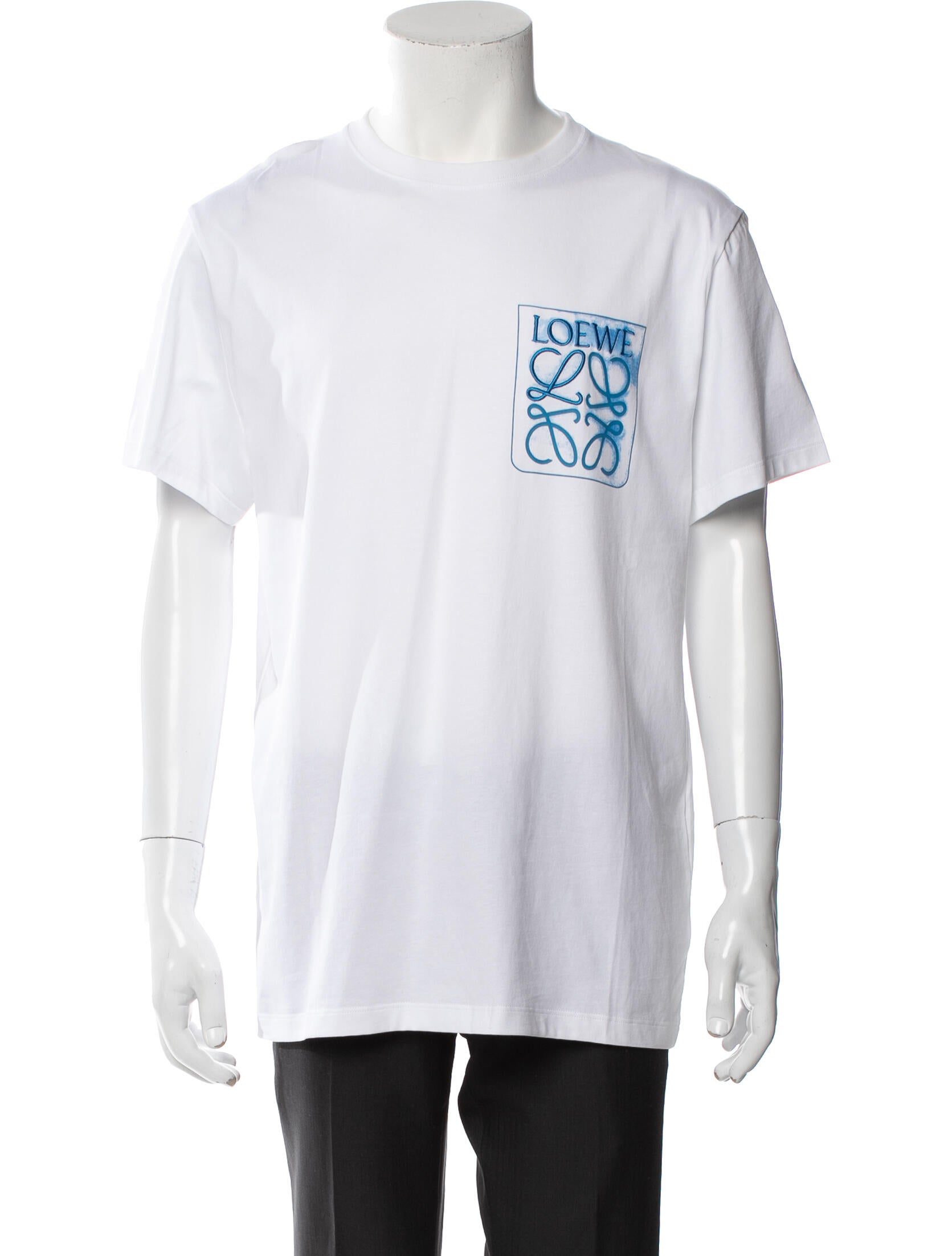 Loewe Graphic Print Crew Neck T-Shirt w/ Tags - White T-Shirts ...