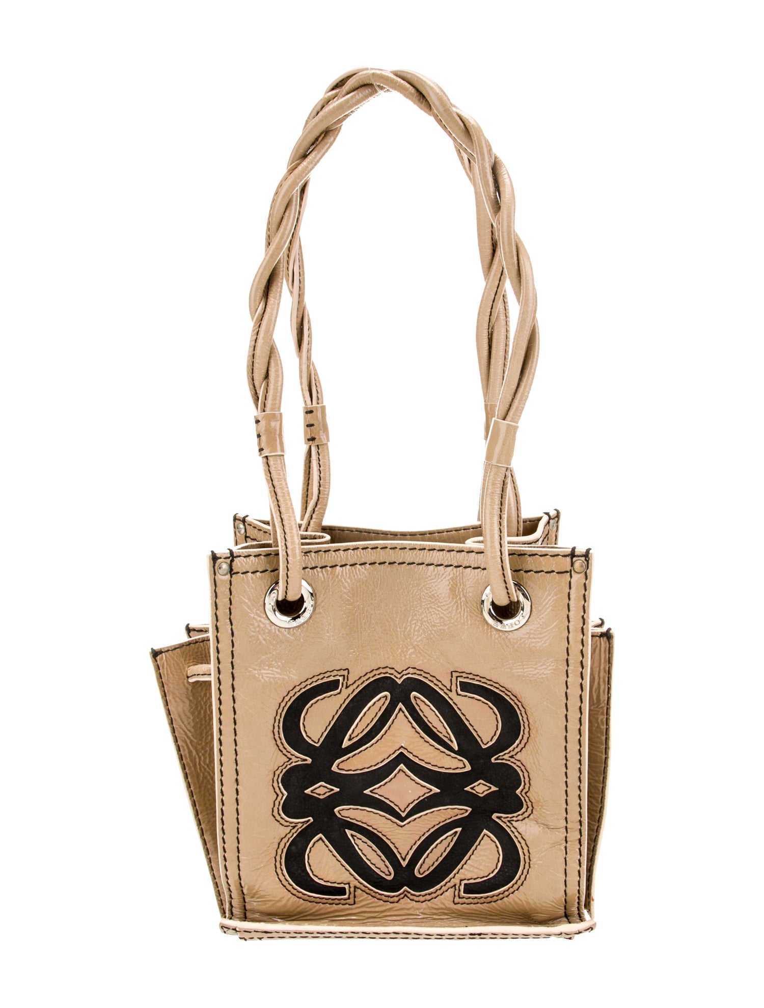 Loewe Patent Leather Bucket Bag Vintage - Neutrals Totes, Handbags ...