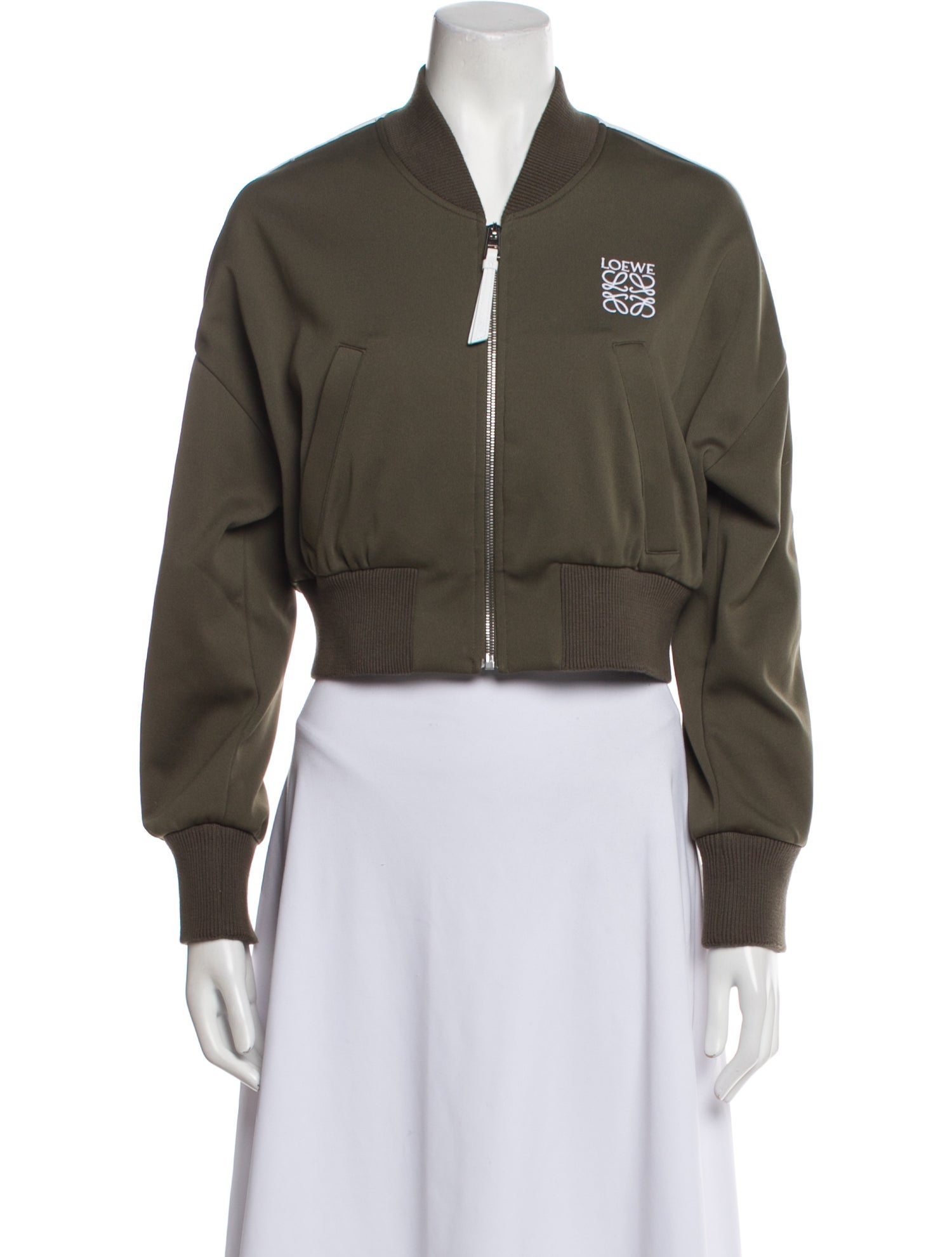 Loewe 2024 Anagram Bomber Bomber Jacket - Green Jackets, Clothing ...