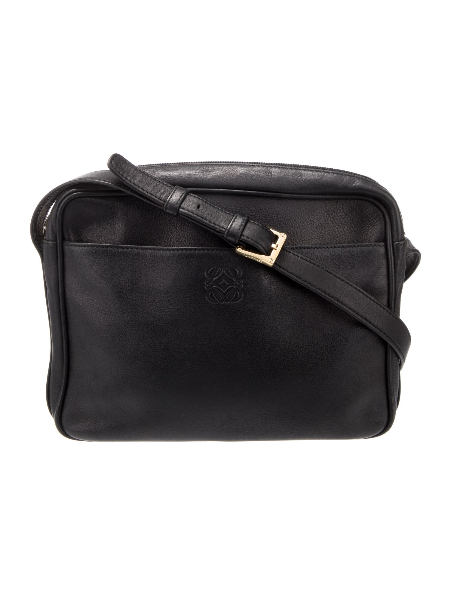 Loewe Leather Shoulder Bag Vintage - Black Shoulder Bags, Handbags ...