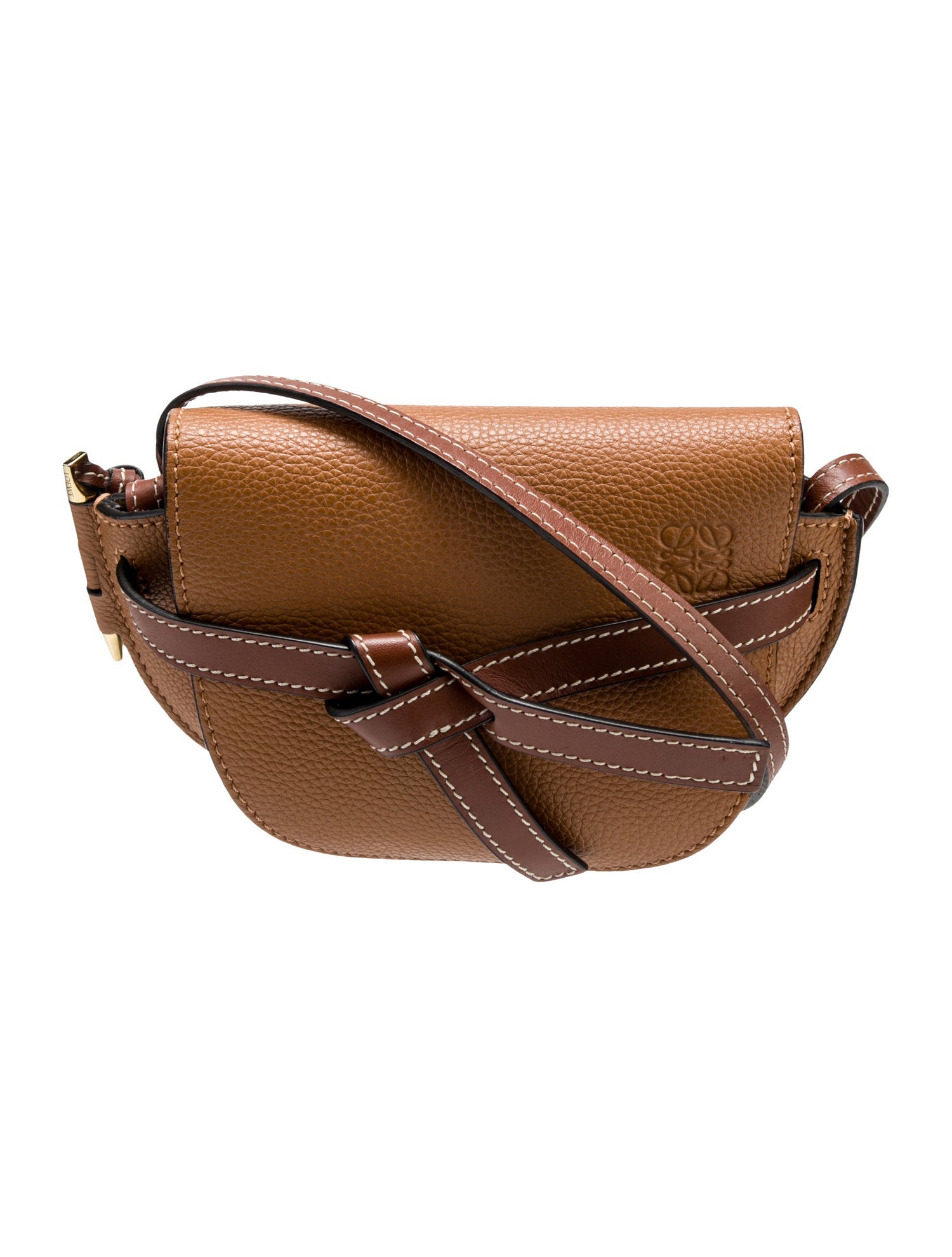 Loewe Leather Gate Mini - Brown Mini Bags, Handbags - LOW86468 | The ...