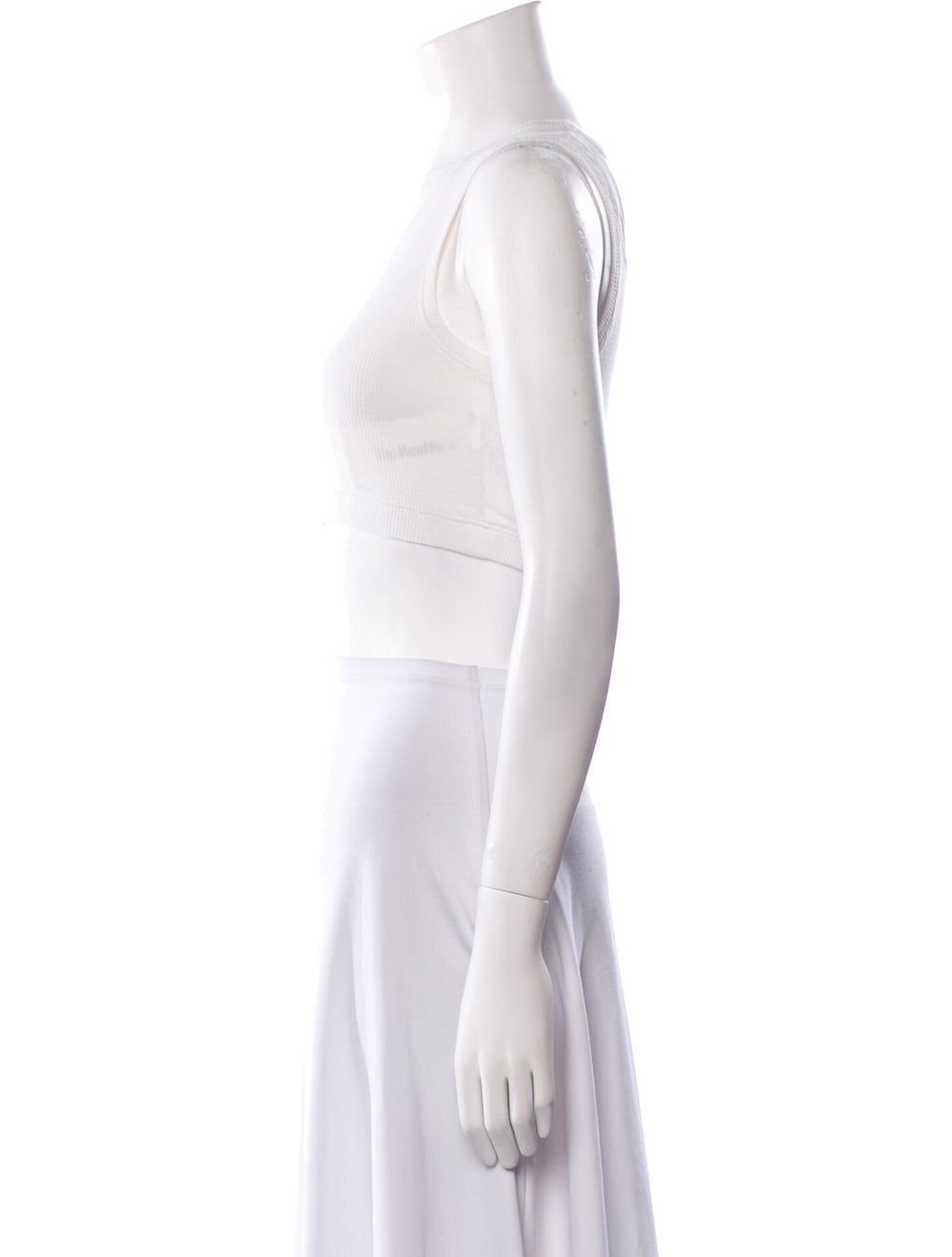 Loewe Anagram Tank Crop Top By JW Anderson White Grap… - Gem