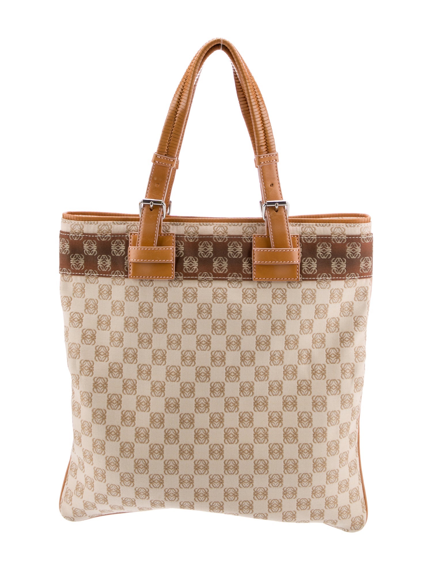 Loewe Canvas Top Handle Bag Vintage - Neutrals Handle Bags, Handbags ...