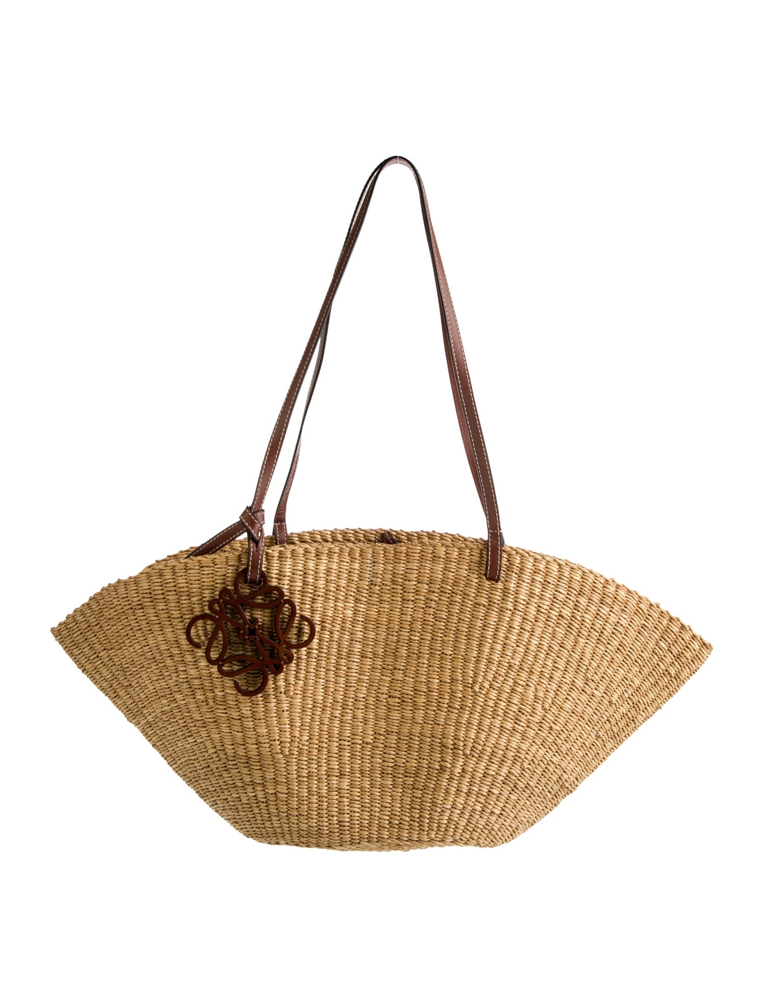Loewe Raffia Basket - Neutrals Totes, Handbags - LOW90231 | The RealReal