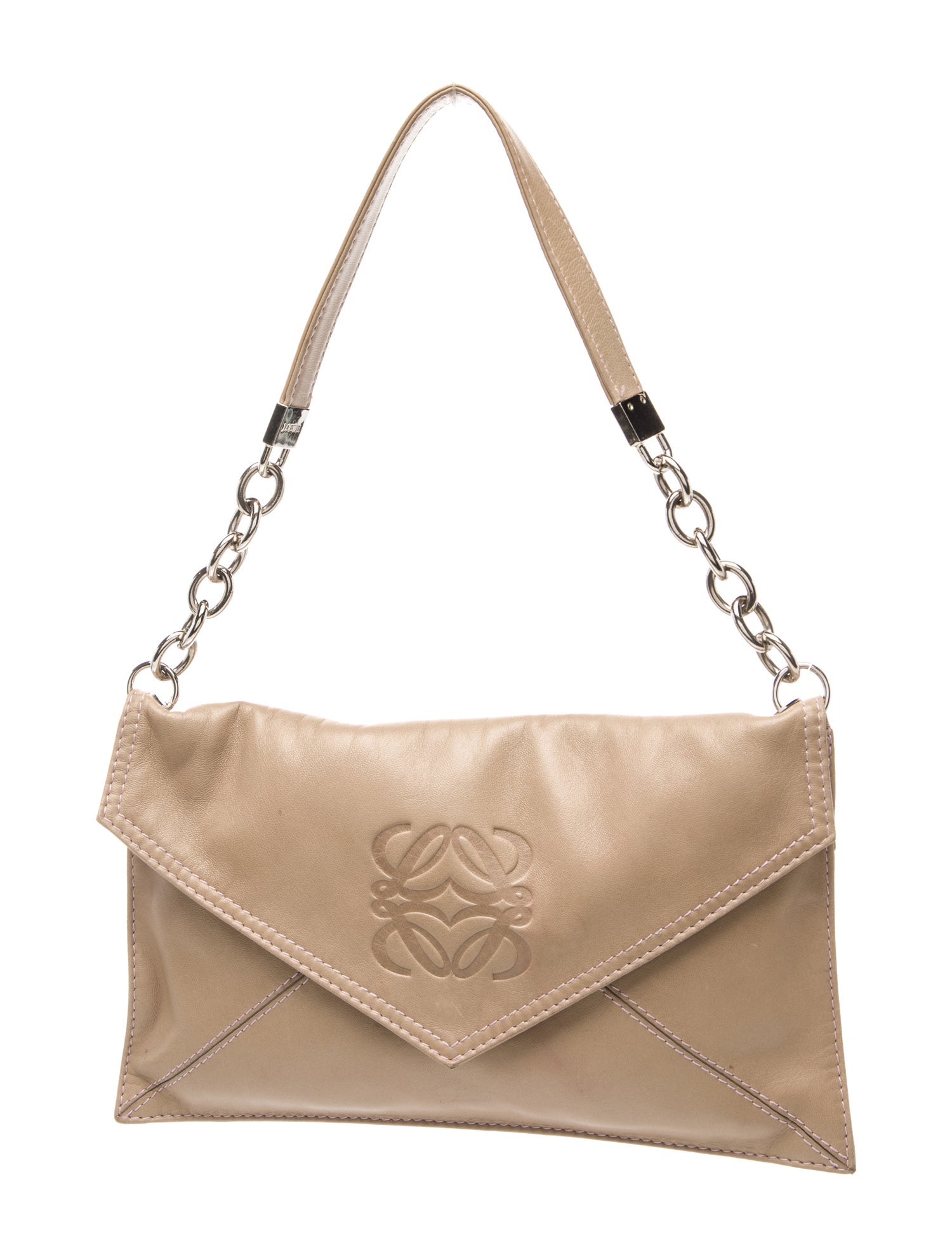 Loewe Leather Shoulder Bag - Neutrals Shoulder Bags, Handbags ...