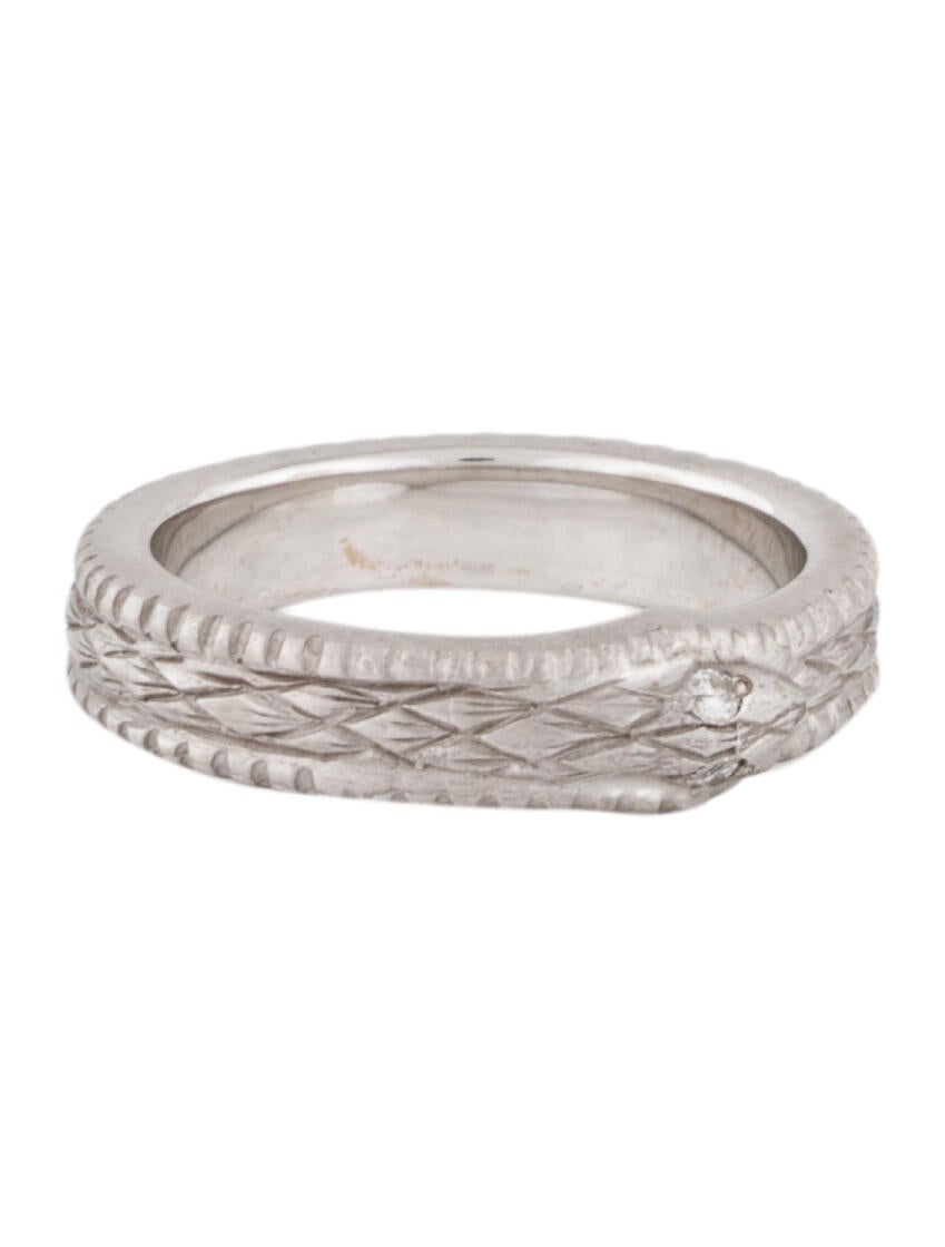 Loree Rodkin 18K Diamond Ouroboros Band - 18K White Gold Band, Rings ...