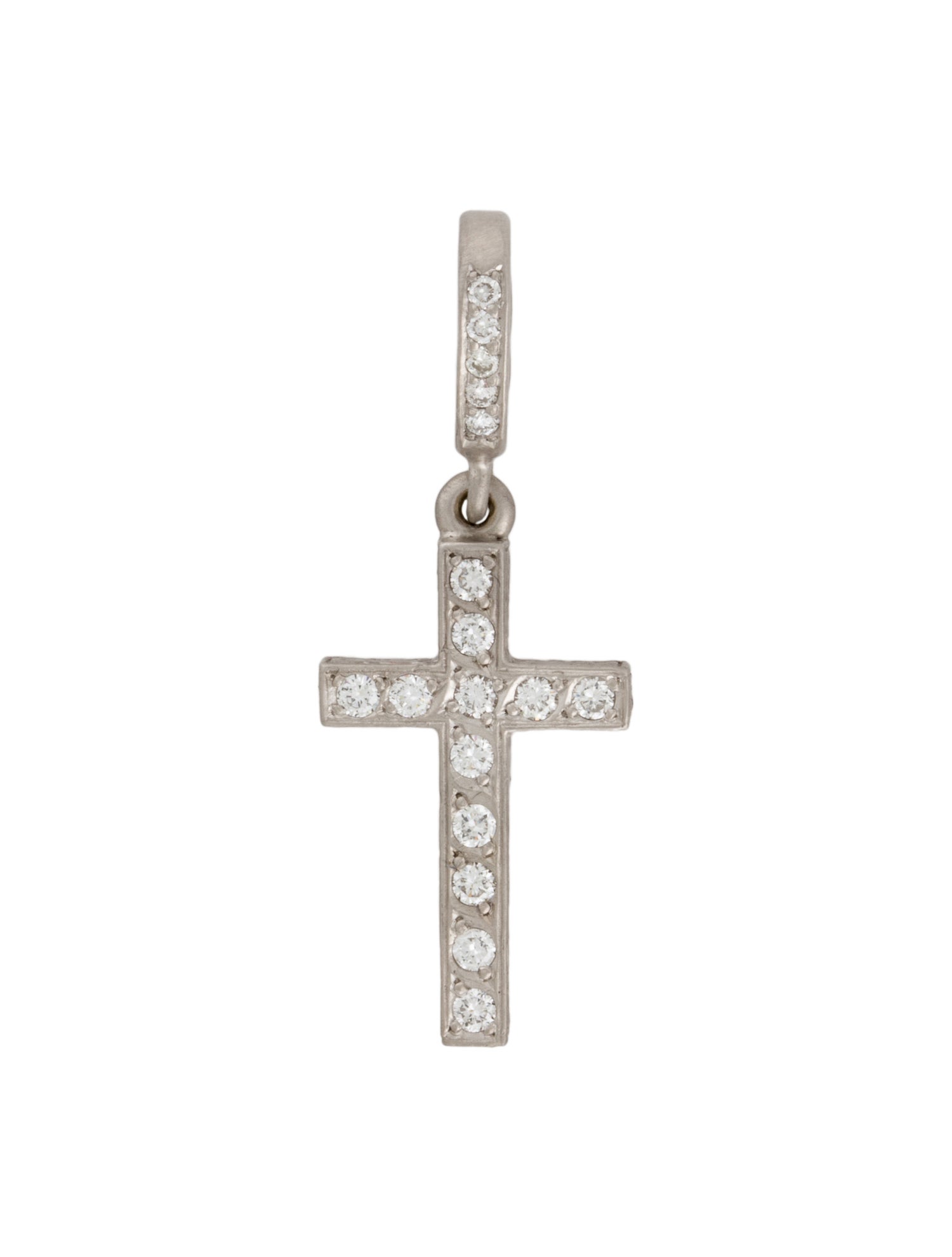 Loree Rodkin 18K Diamond Cross Pendant - Palladium-Plated - LRR21528 ...