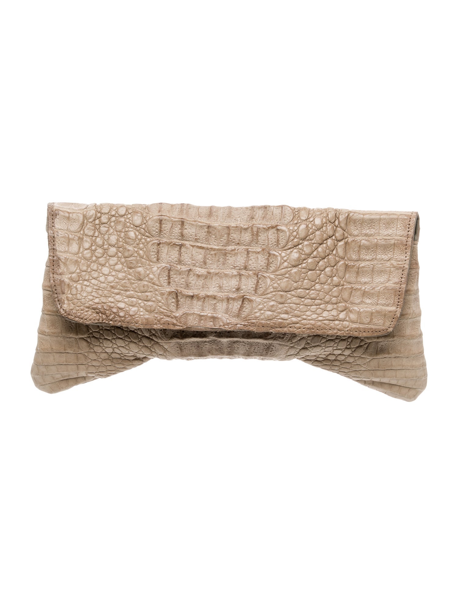 Loree Rodkin Crocodile Clutch - Neutrals Clutches, Handbags - LRR21818 ...