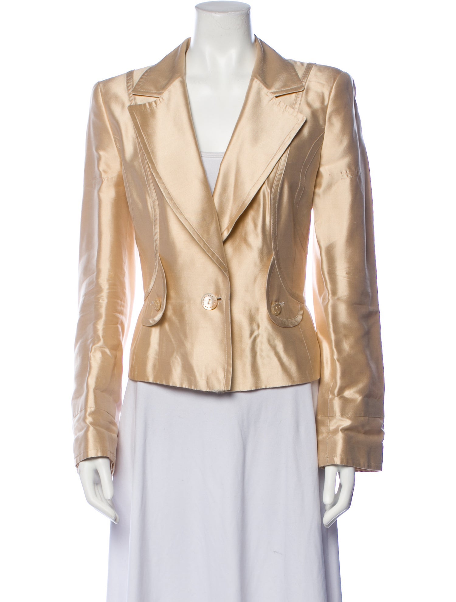 Luca Luca Silk Evening Jacket - Neutrals Jackets, Clothing - LUC22780 ...