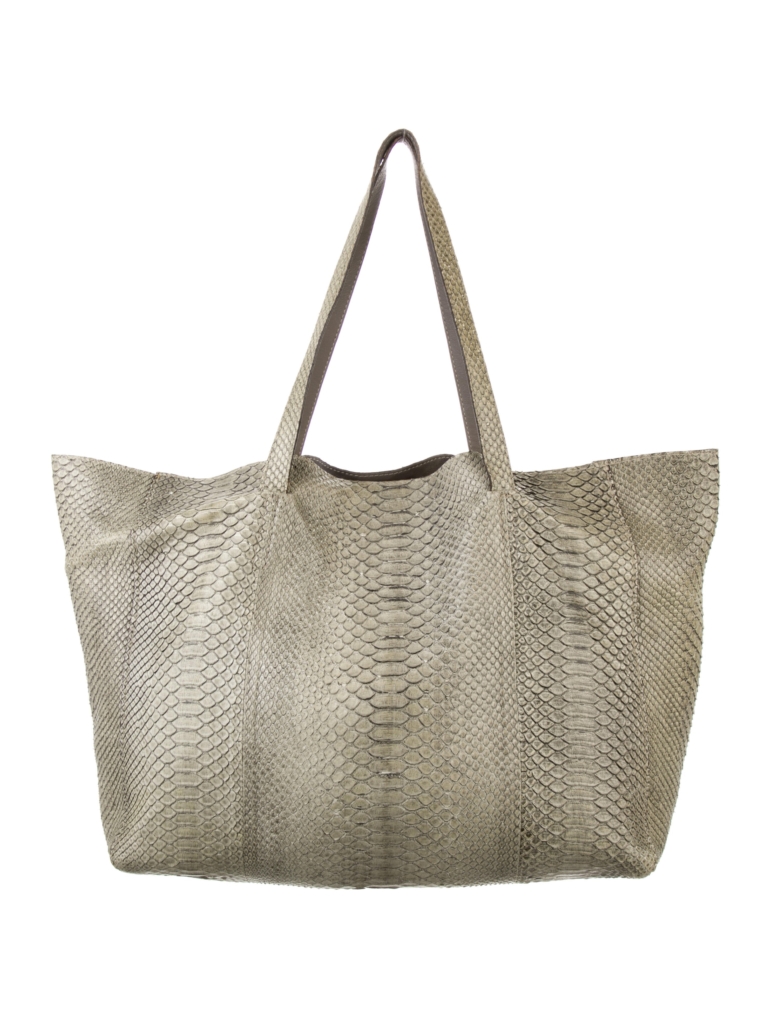 Laurent Effel Python Tote - Green Totes, Handbags - LUEFL20188 | The ...