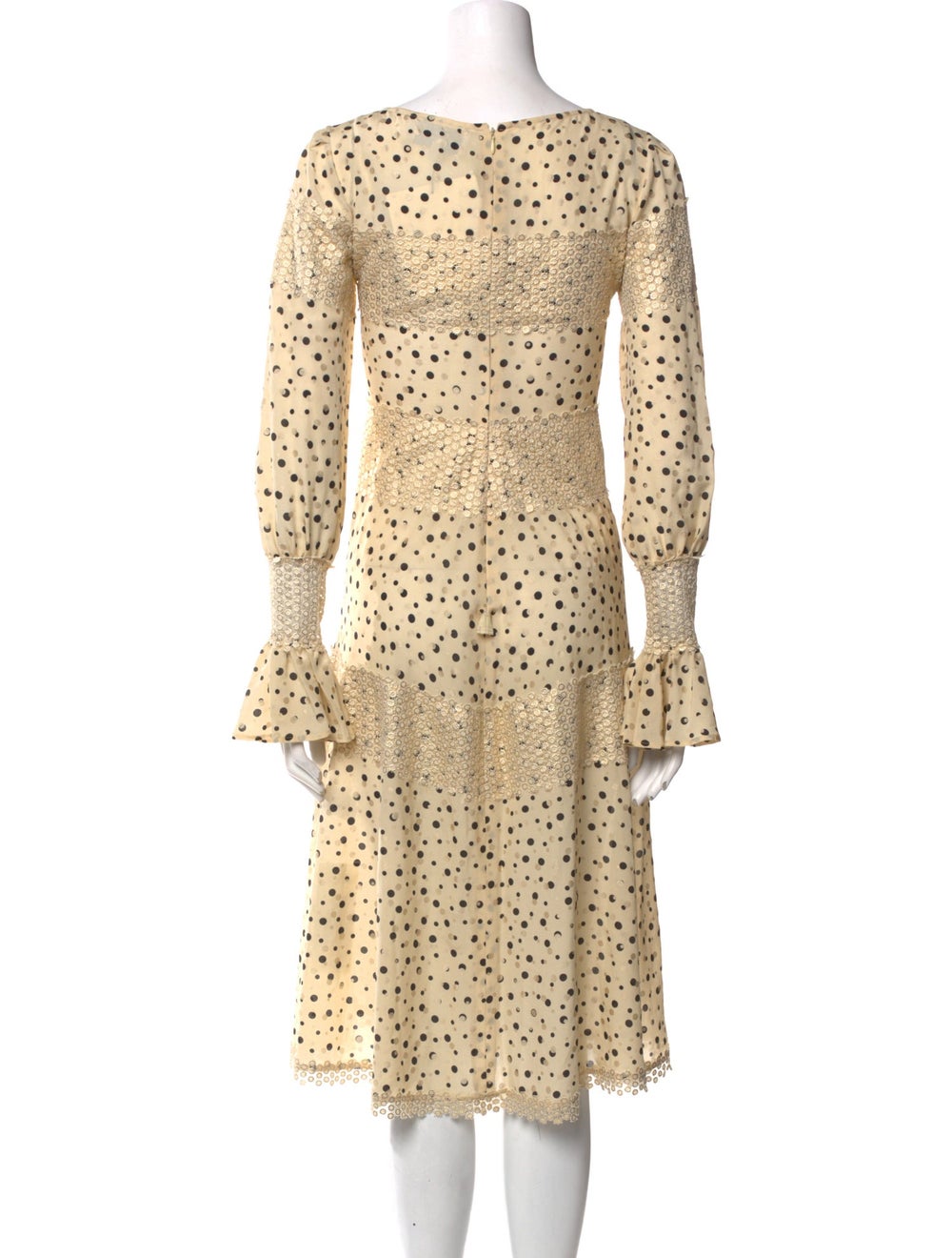 Luisa Beccaria Silk Midi Length Dress - Neutrals Dresses, Clothing ...