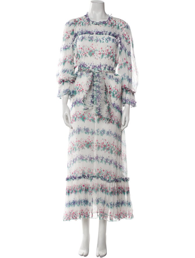 Luisa Beccaria Silk Long Dress - Dresses, Clothing - LUI21706 | The ...