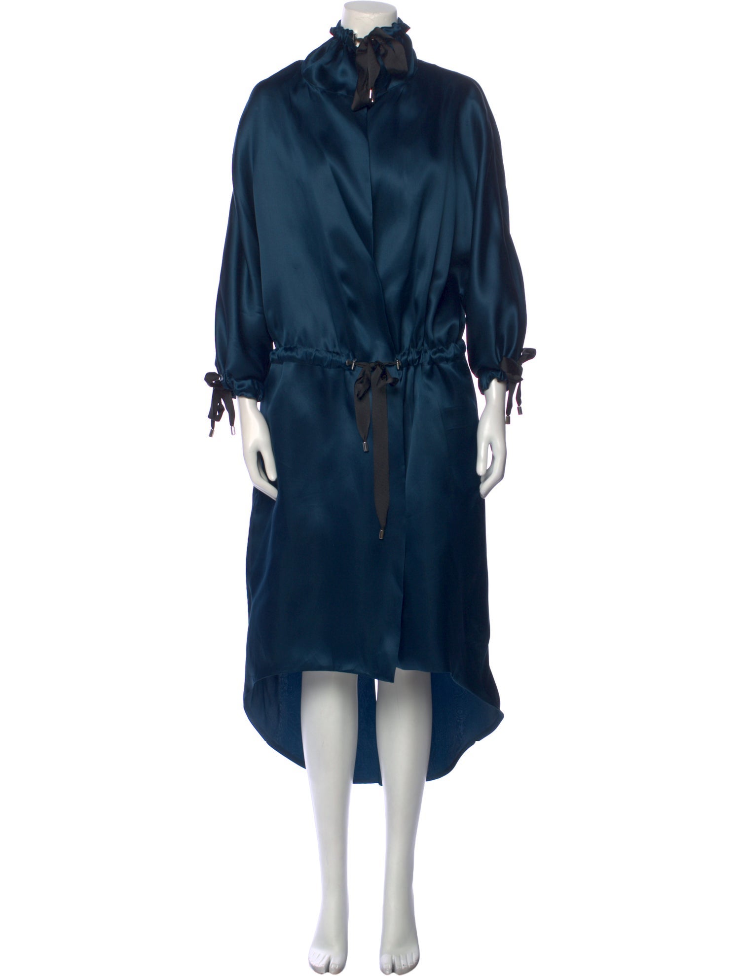 Lucas Nascimento Silk Midi Length Dress - Blue Dresses, Clothing ...