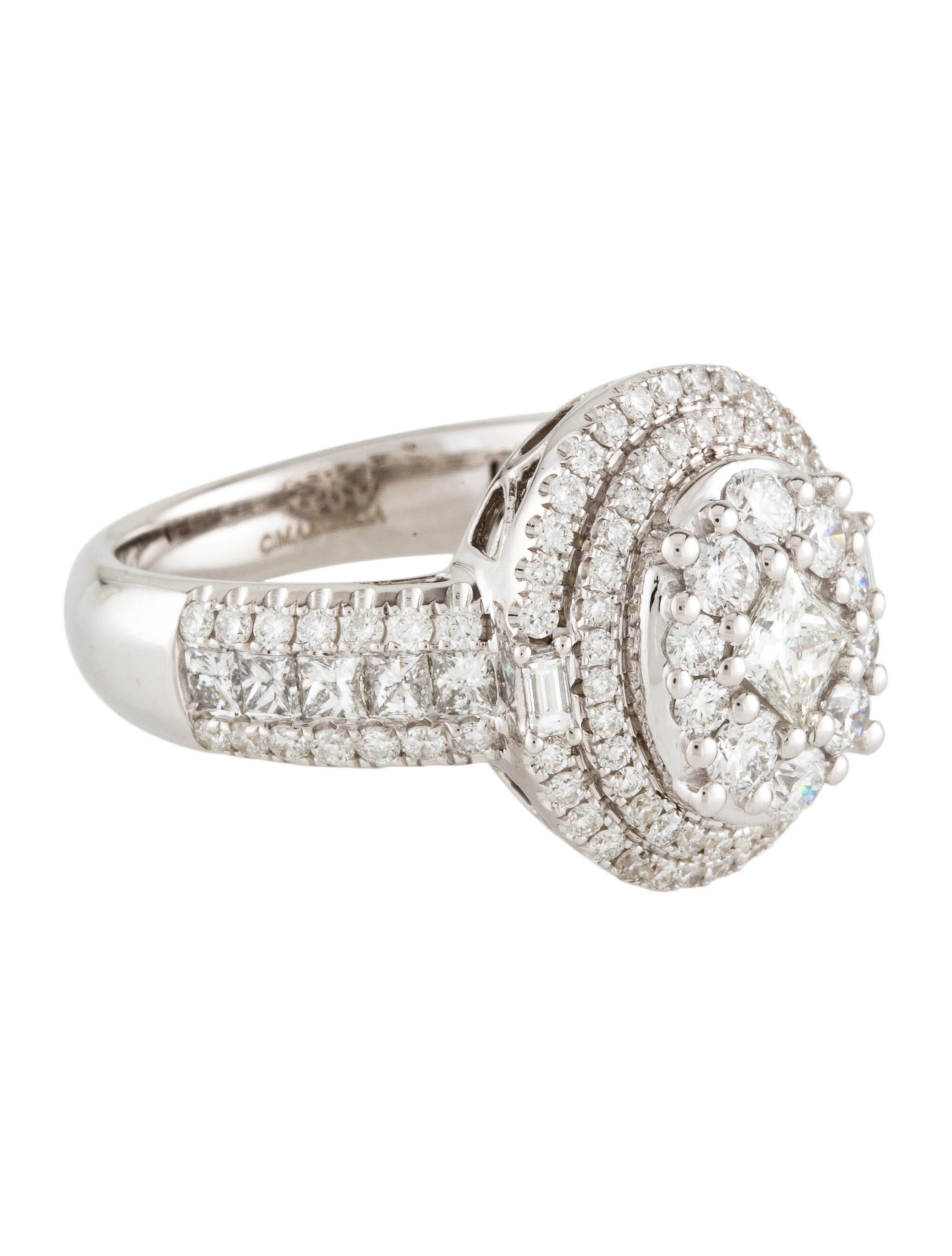 Ring Yessayan 18K 1.38ctw Diamond Cocktail Ring - 18K White Gold ...