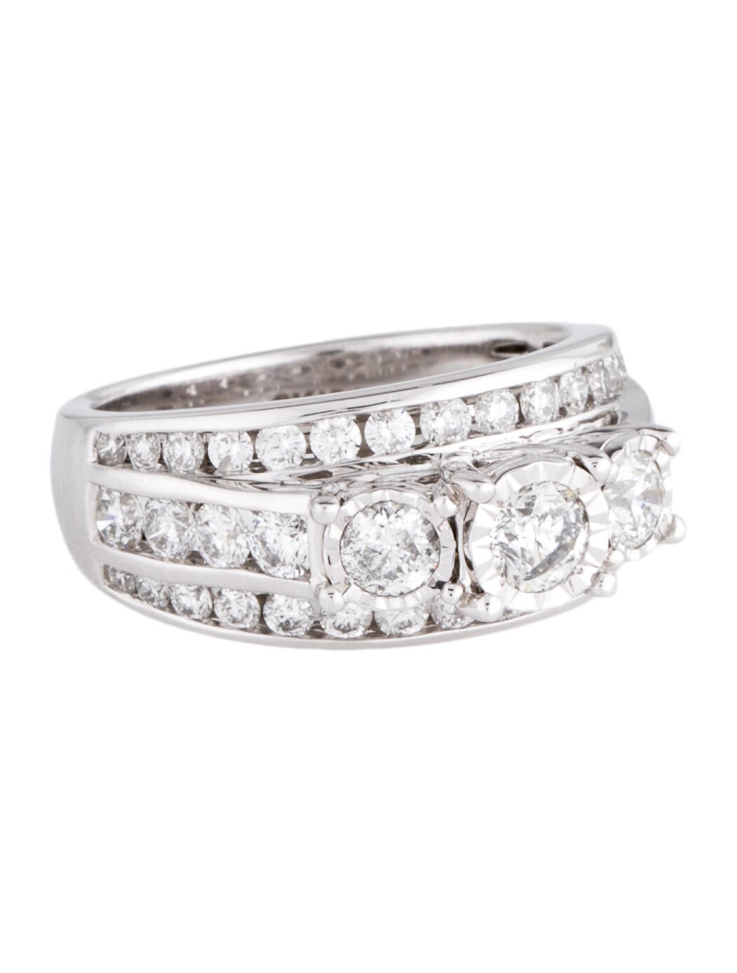 Marchesa 14K Diamond Cocktail Ring - Rhodium-Plated 14K White Gold ...