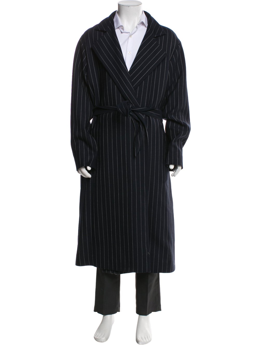 Maison Margiela 2016 Virgin Wool Overcoat - Blue Outerwear, Clothing - MAI103033 | The RealReal