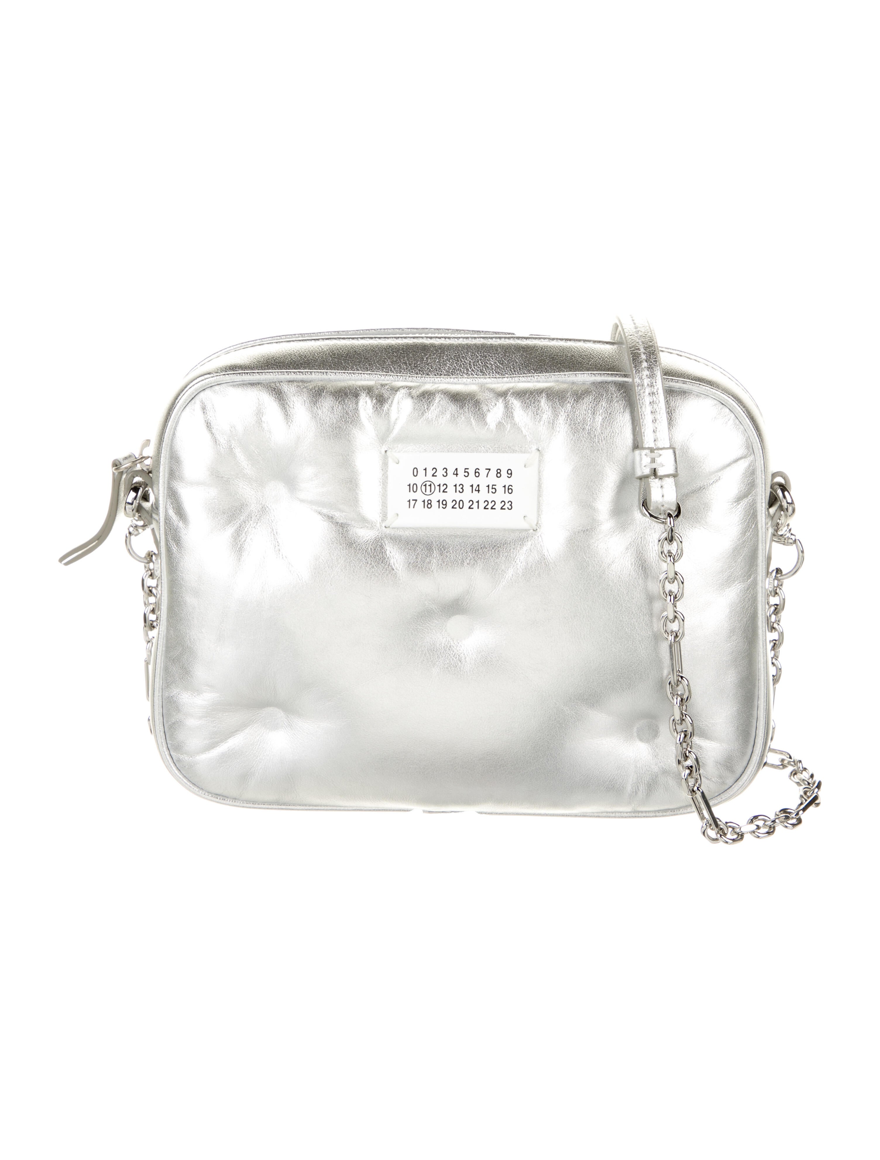 Maison Margiela Quilted Leather Shoulder Bag - Silver Shoulder Bags ...