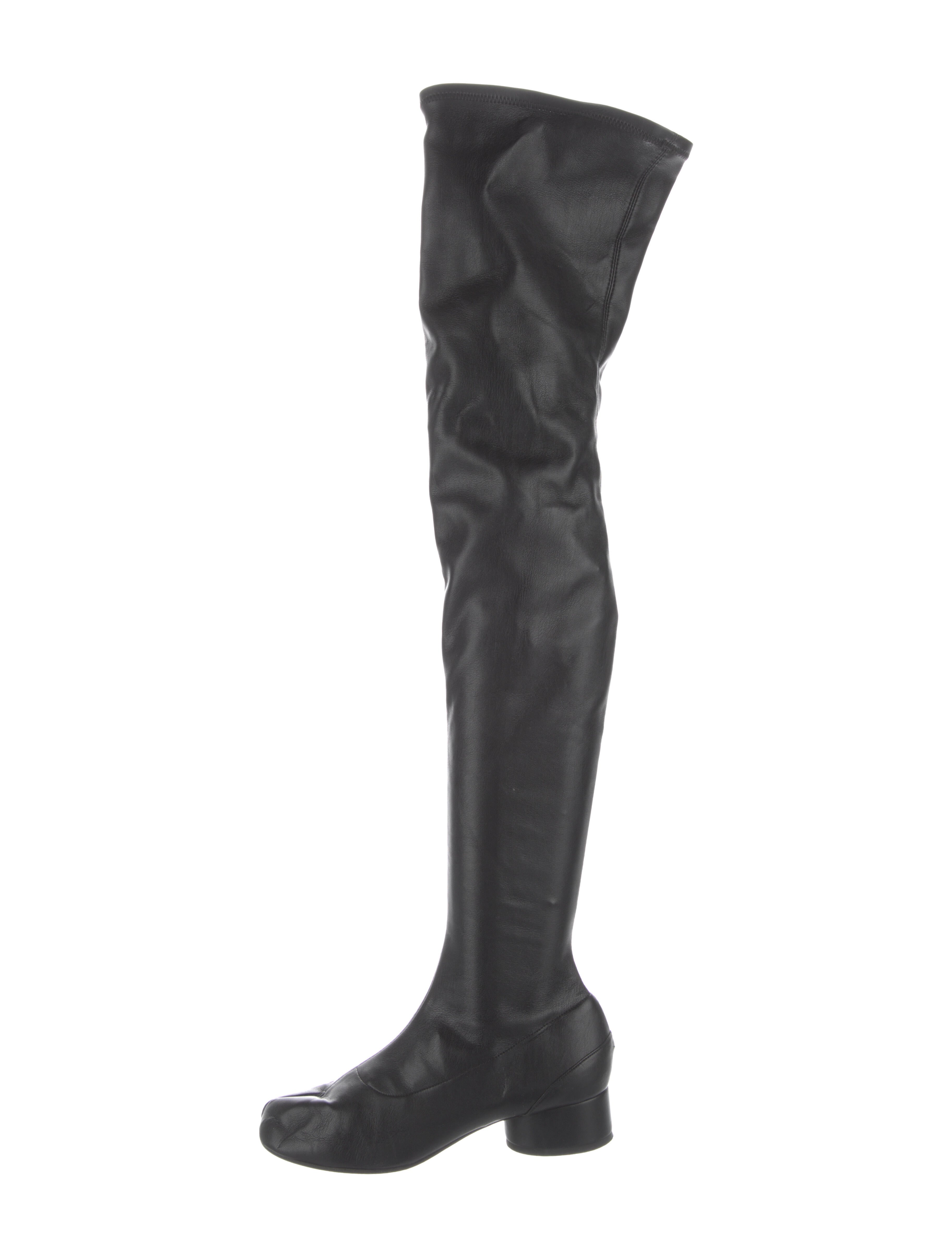 Maison Margiela Leather Boots - Black Boots, Shoes - MAI69342 | The ...