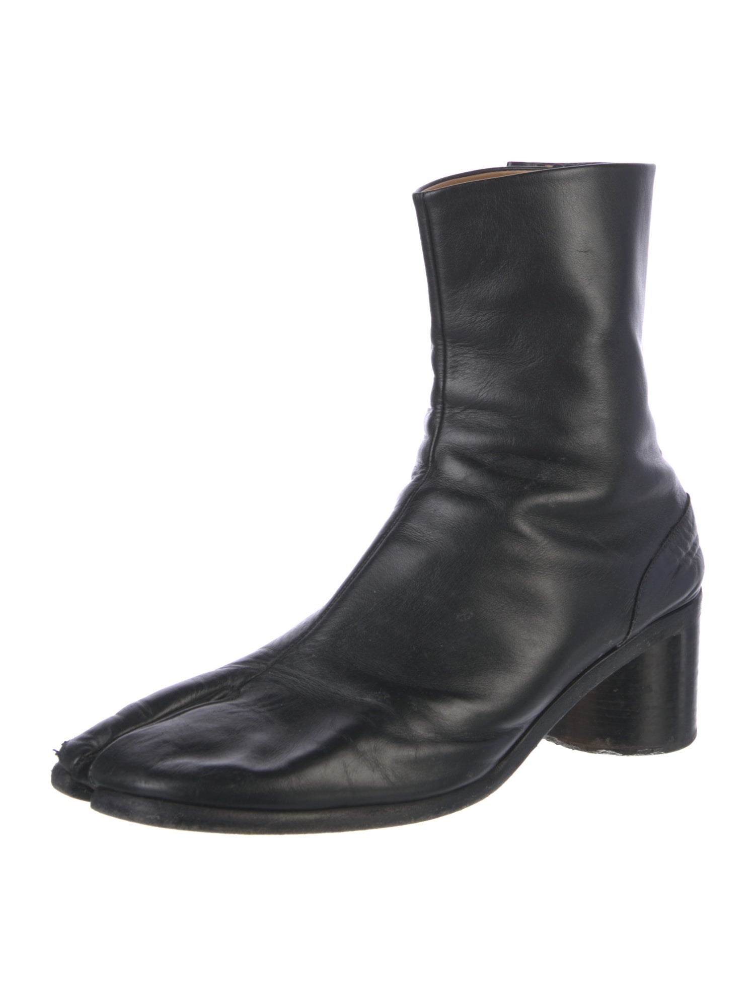 Maison Margiela Leather Boots - Black Boots, Shoes - MAI98067 | The ...