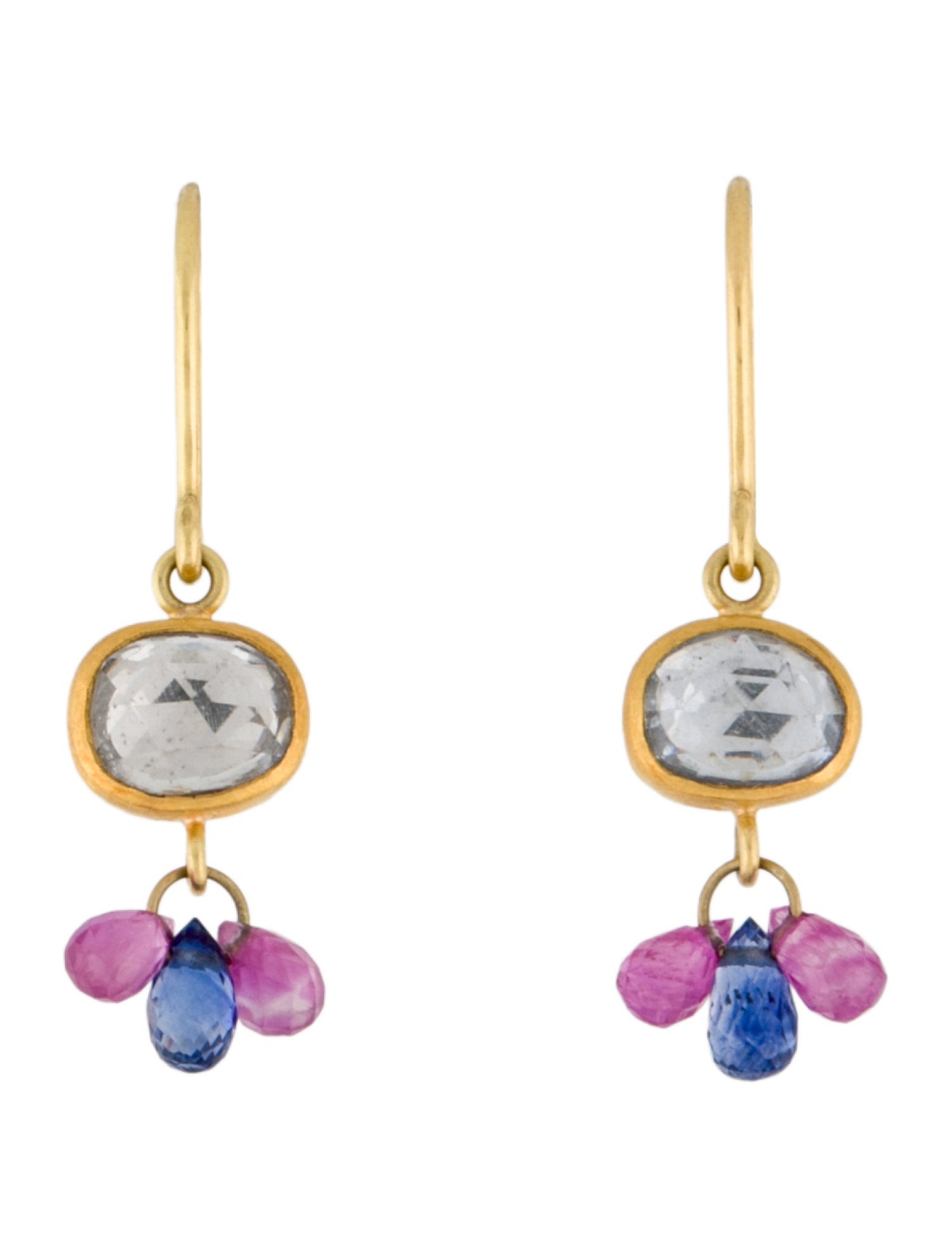 Antonini Gioielli 18K Amethyst & Iolite Porto Cervo Drop Earrings - 18K ...