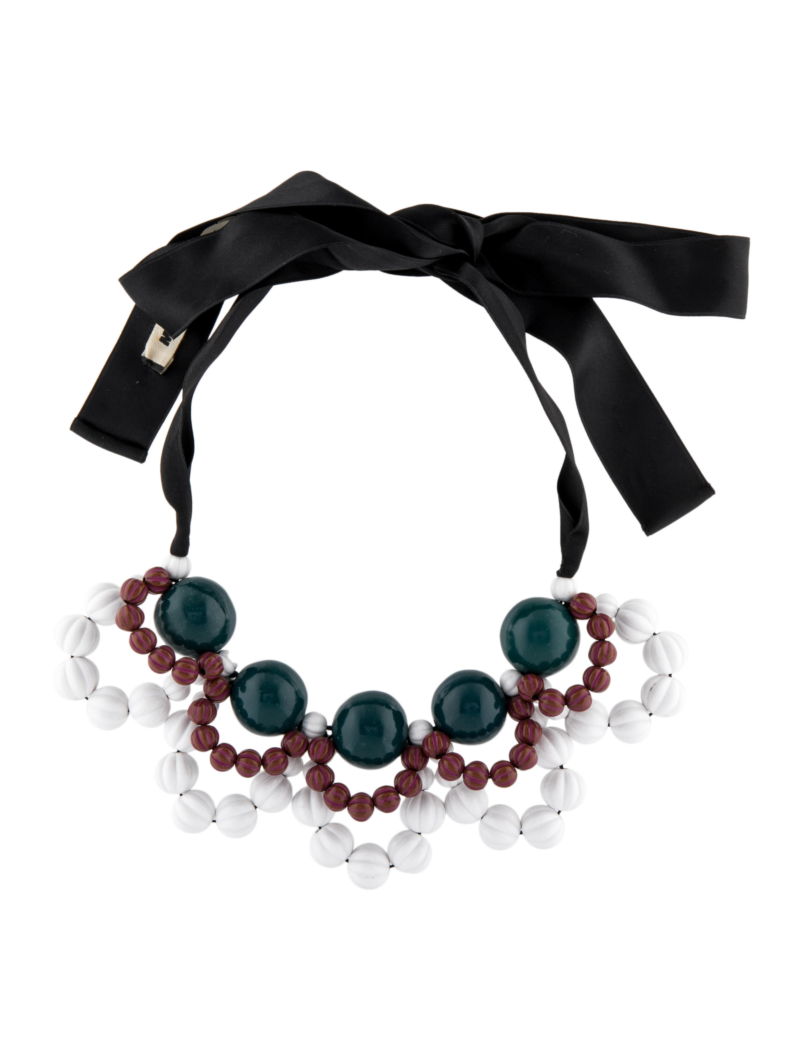 Marni Resin Collar Necklace - Collar, Necklaces - MAN137698 | The RealReal