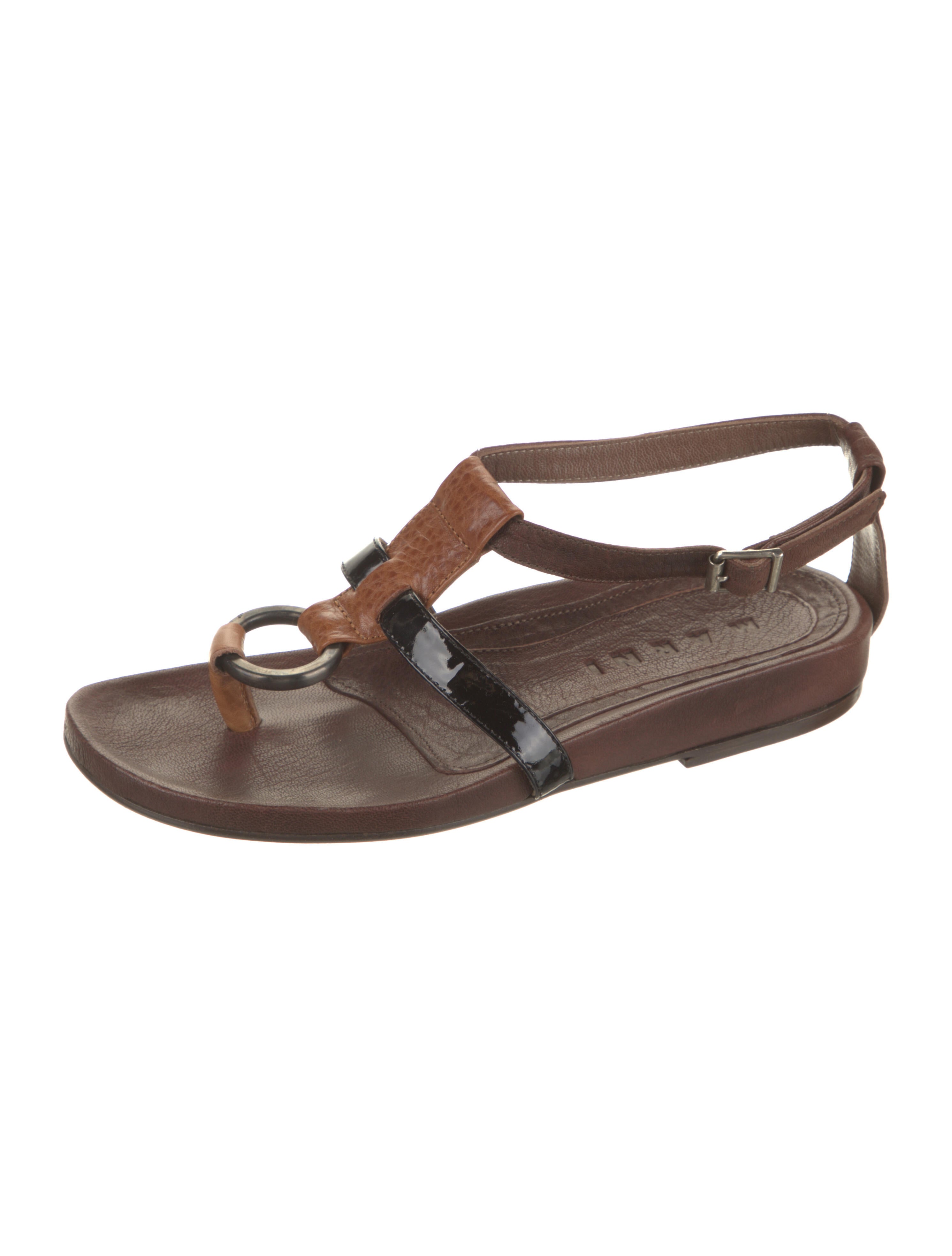 Marni Sandals - Brown Sandals, Shoes - MAN30481 | The RealReal