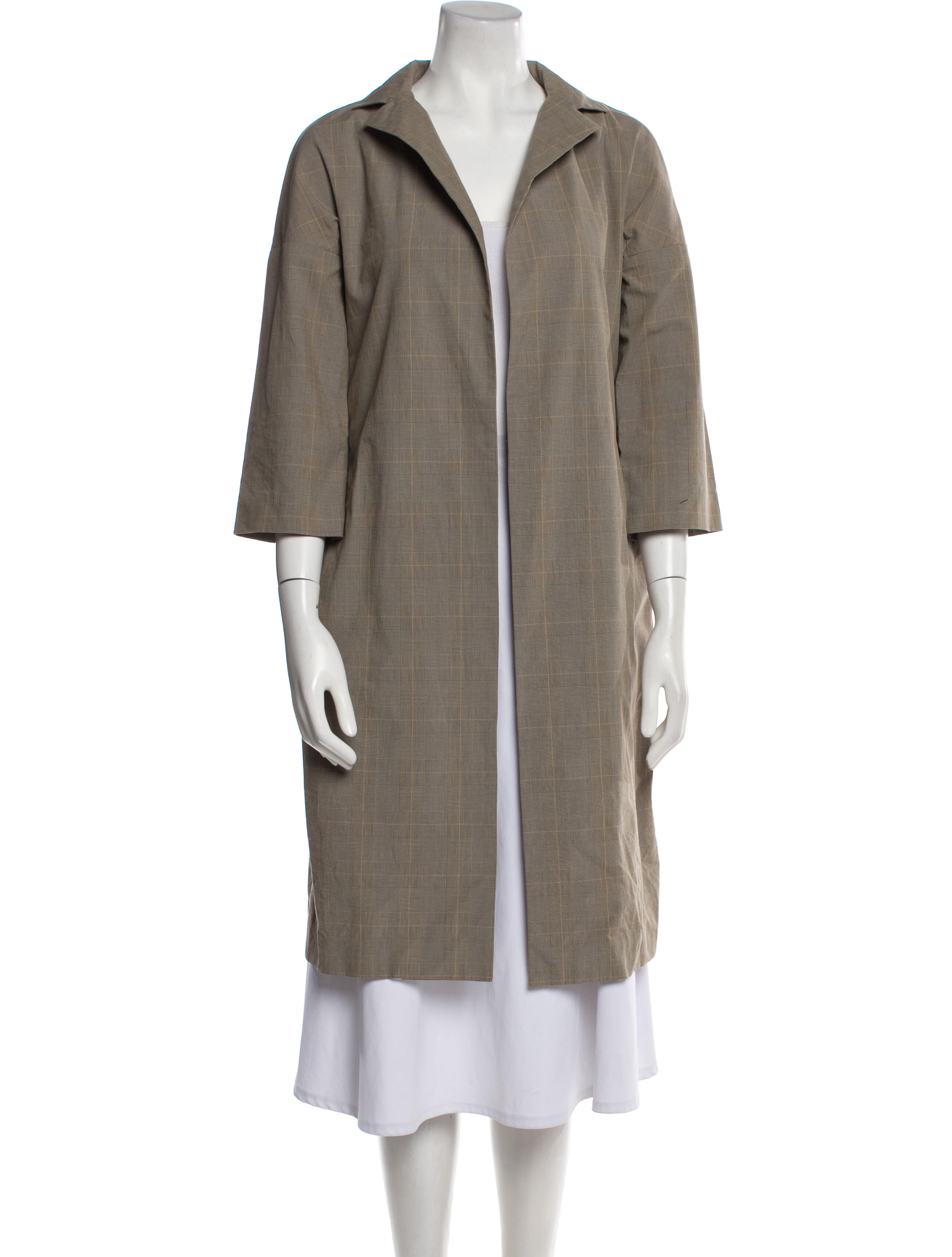 Marni Silk & Wool-Blend Patterned Coat w/ Tags - Brown Coats, Clothing ...