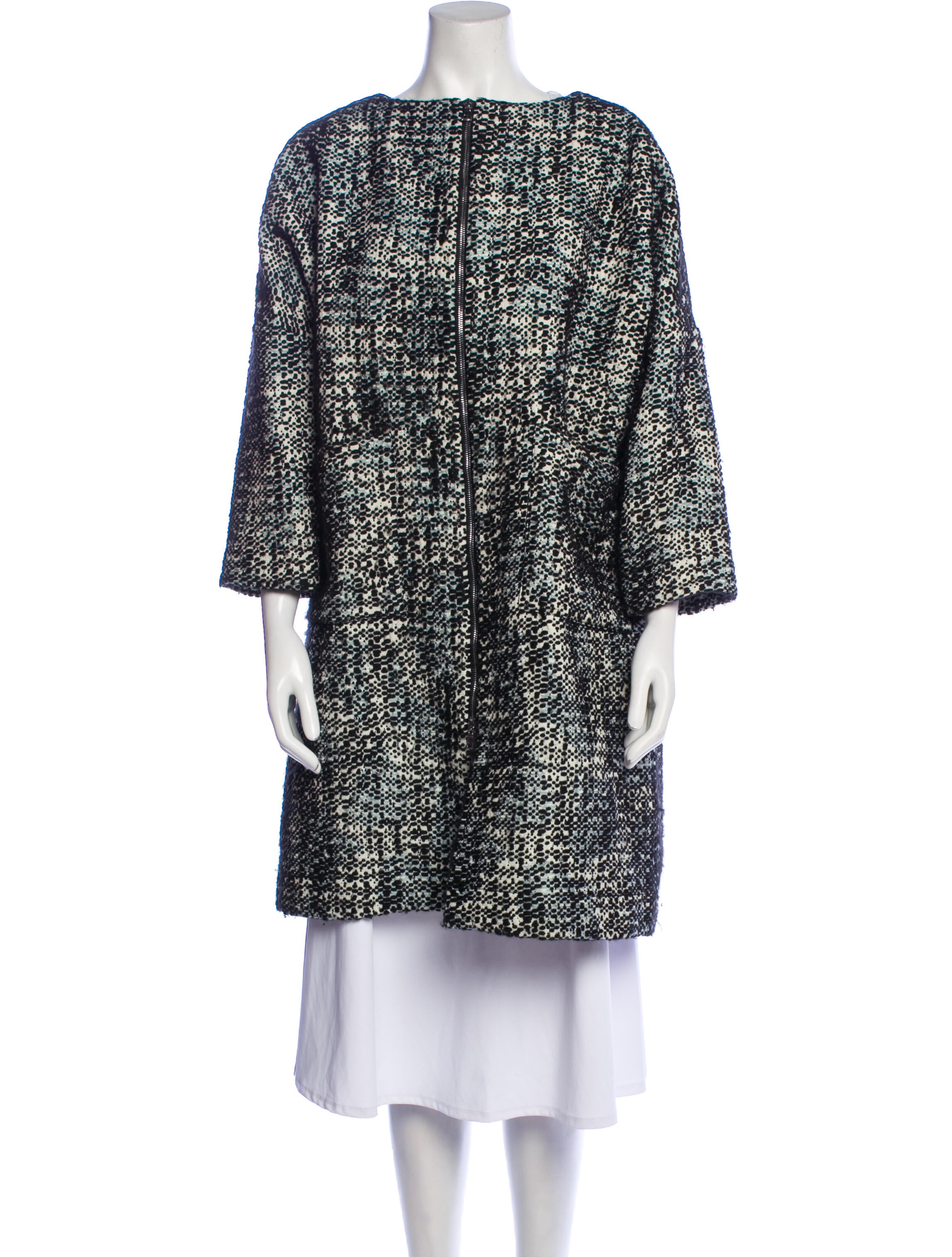 Marni Printed Wool Coat - Neutrals Coats, Clothing - MAN34455 | The ...